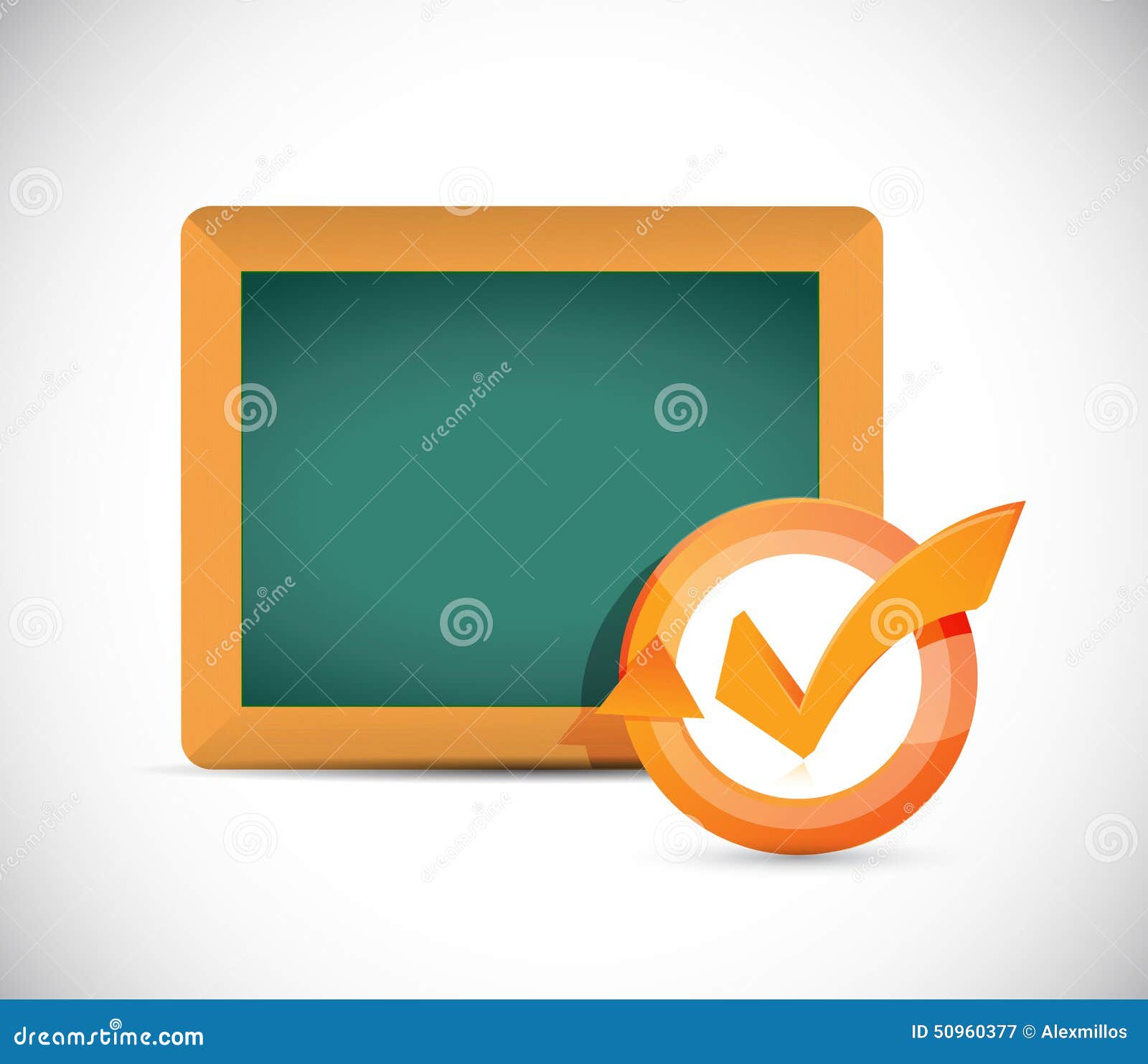 Board and check mark cycle stock illustration. Illustration of steps ...