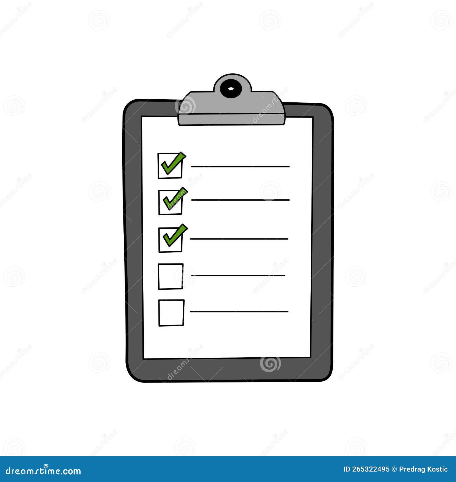 Board with check sign stock image. Image of line, presentation - 265322495