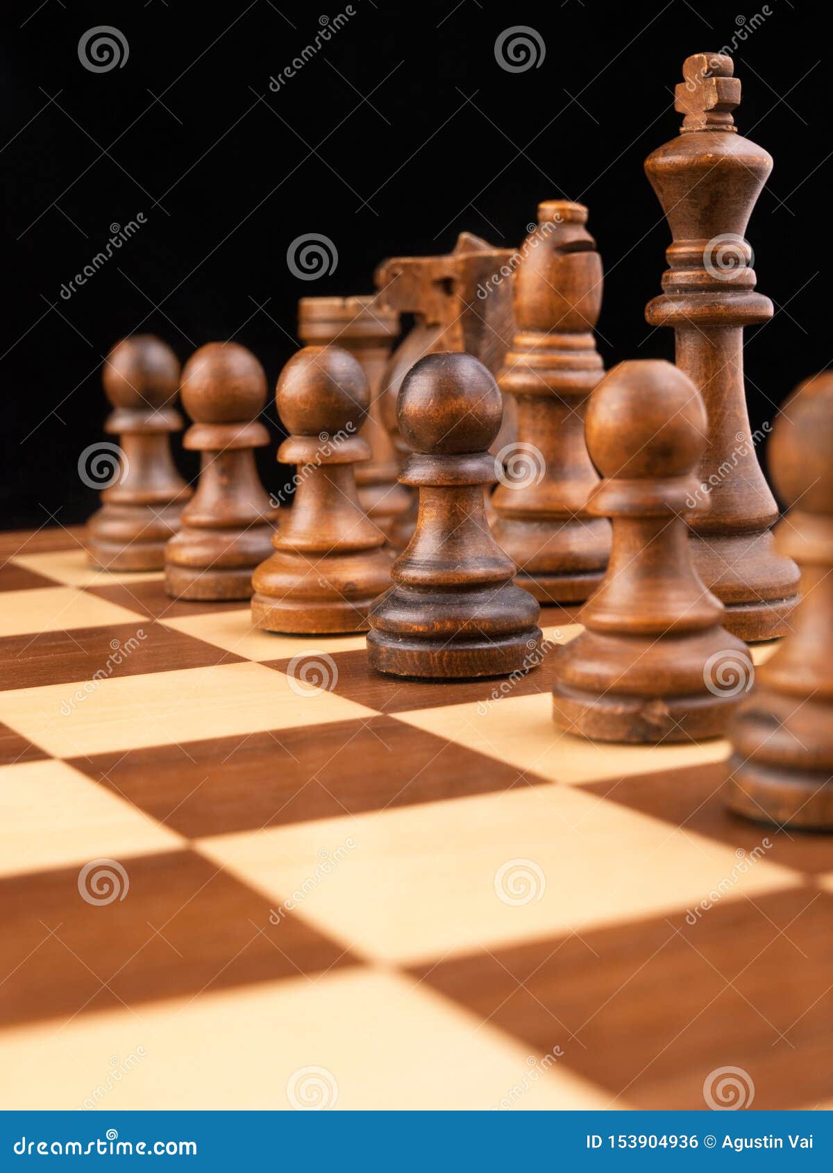 Board and chess pieces stock photo. Image of victory - 153904936