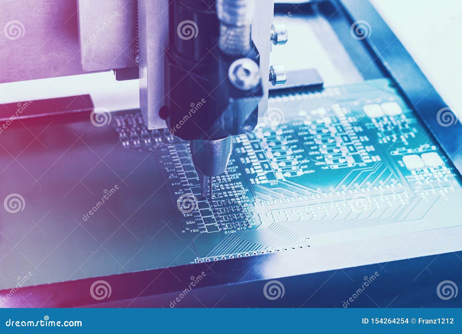 Board or Chip Manufacturing Stock Photo - Image of electronic ...