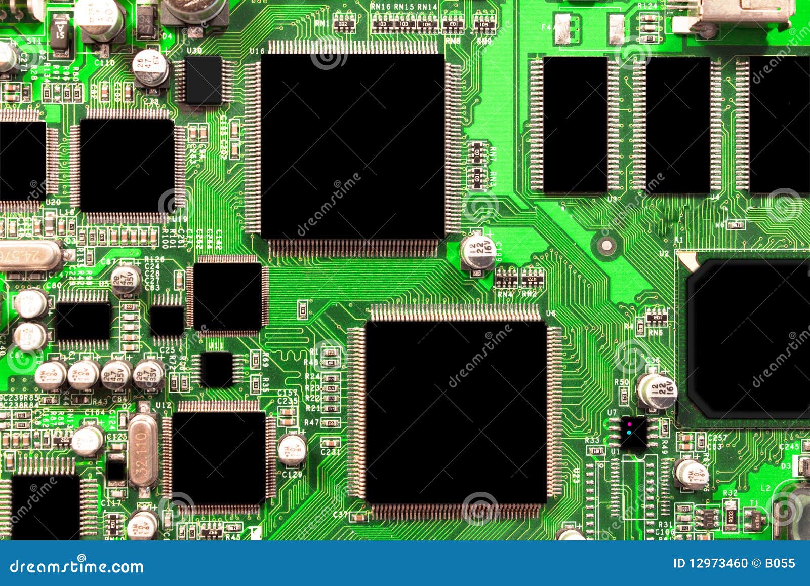 Board and chips stock photo. Image of integrated, black - 12973460