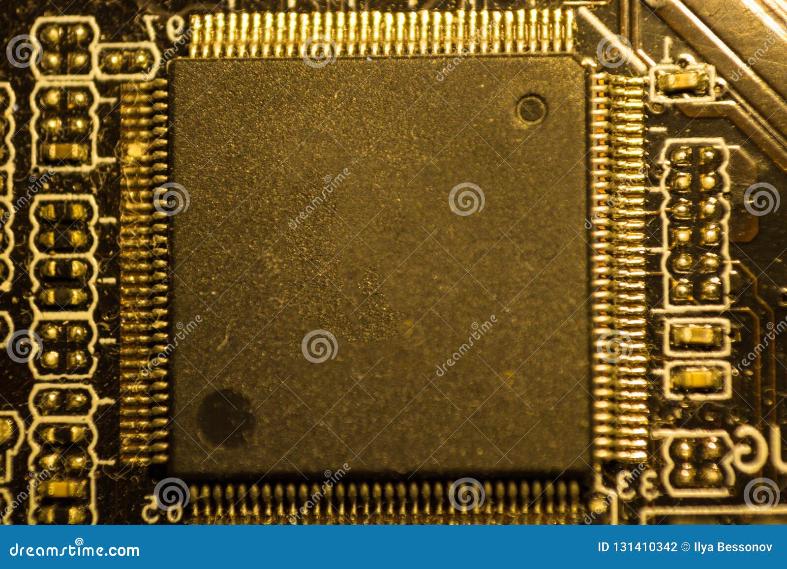 Board with Chips by Electrical Components Stock Photo - Image of ...
