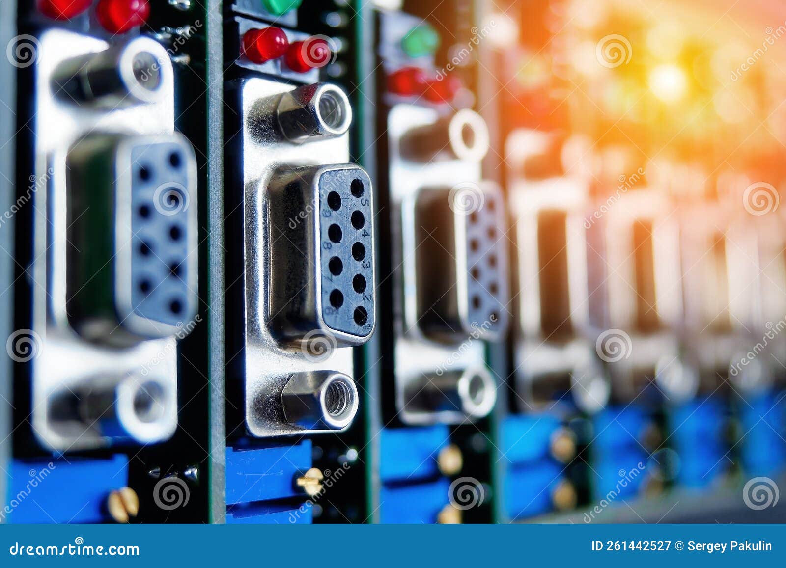 Board with Chips, Electronic Chips, Transistors and Capacitors Close-up ...