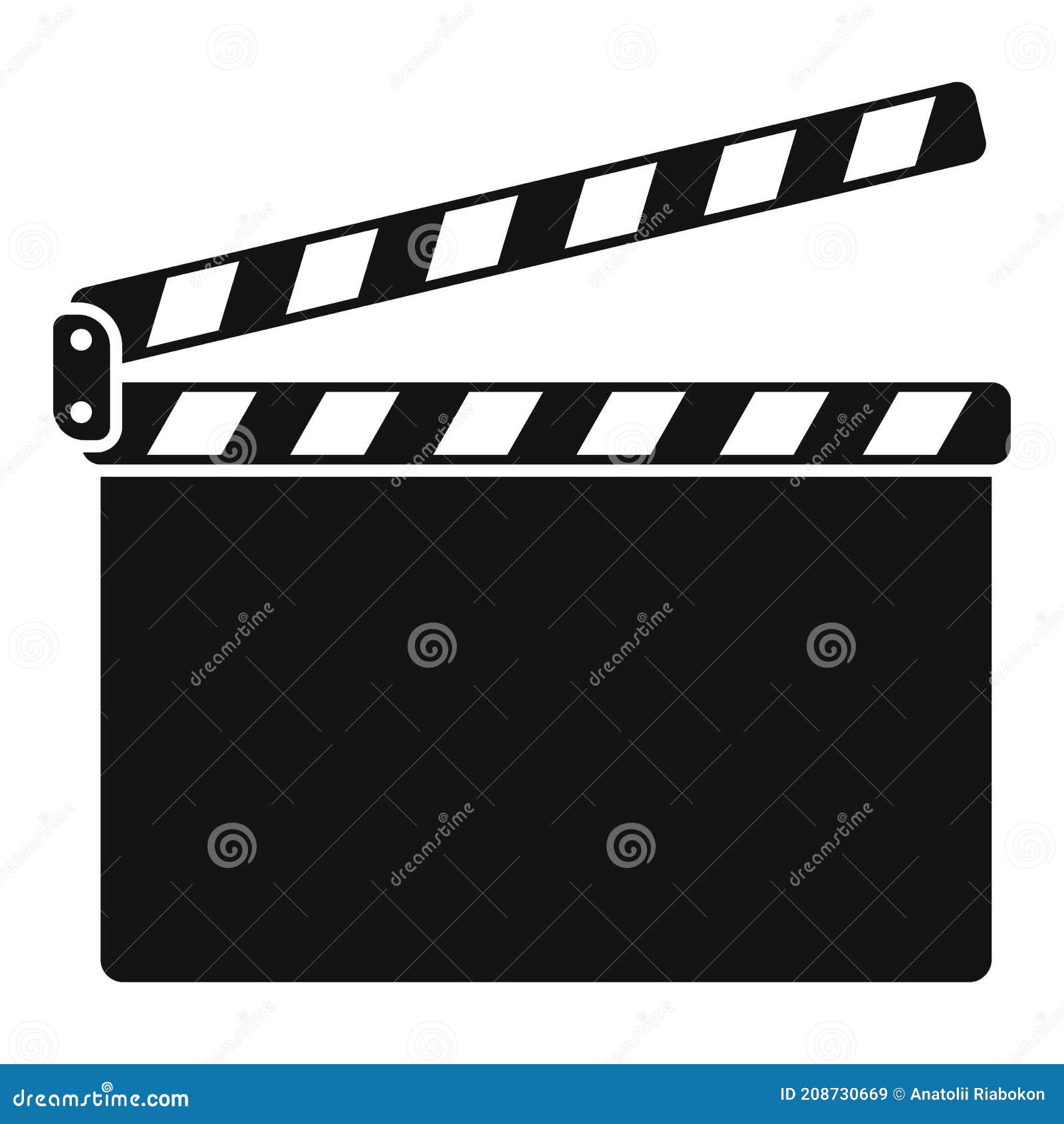 Board Clapper Icon, Simple Style Stock Vector - Illustration of symbol ...