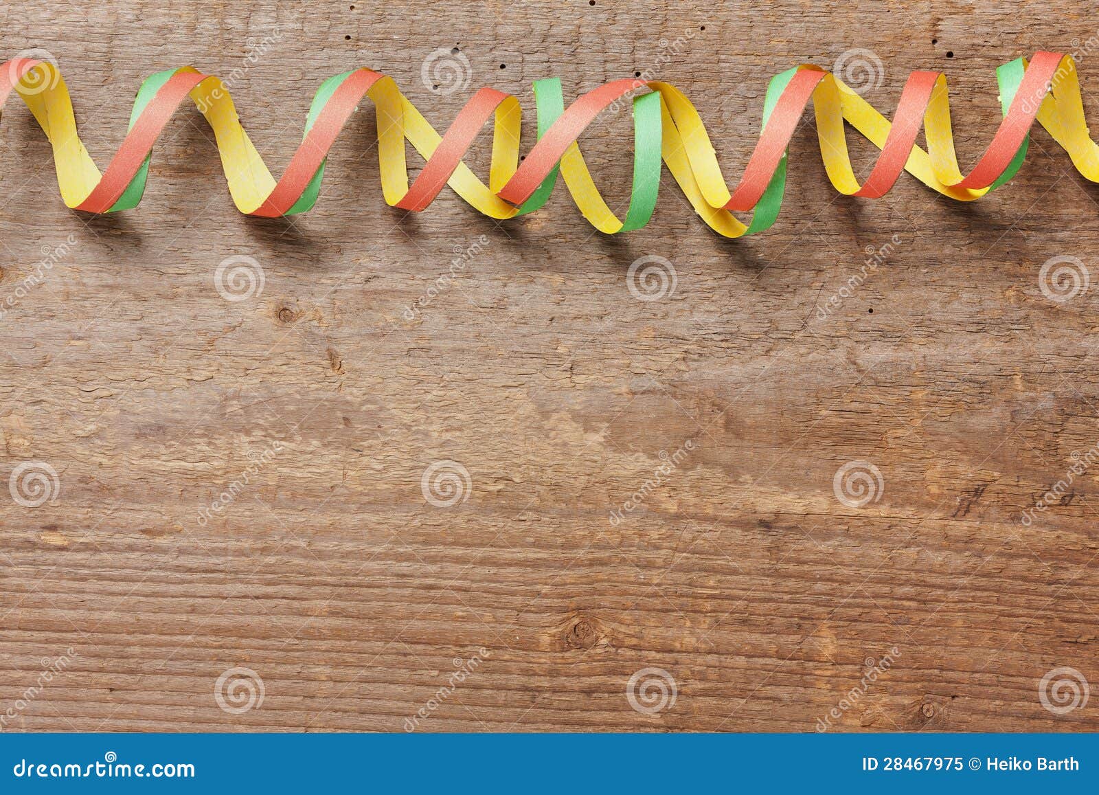 Board with Colorful Streamers Stock Image - Image of page, carnival ...
