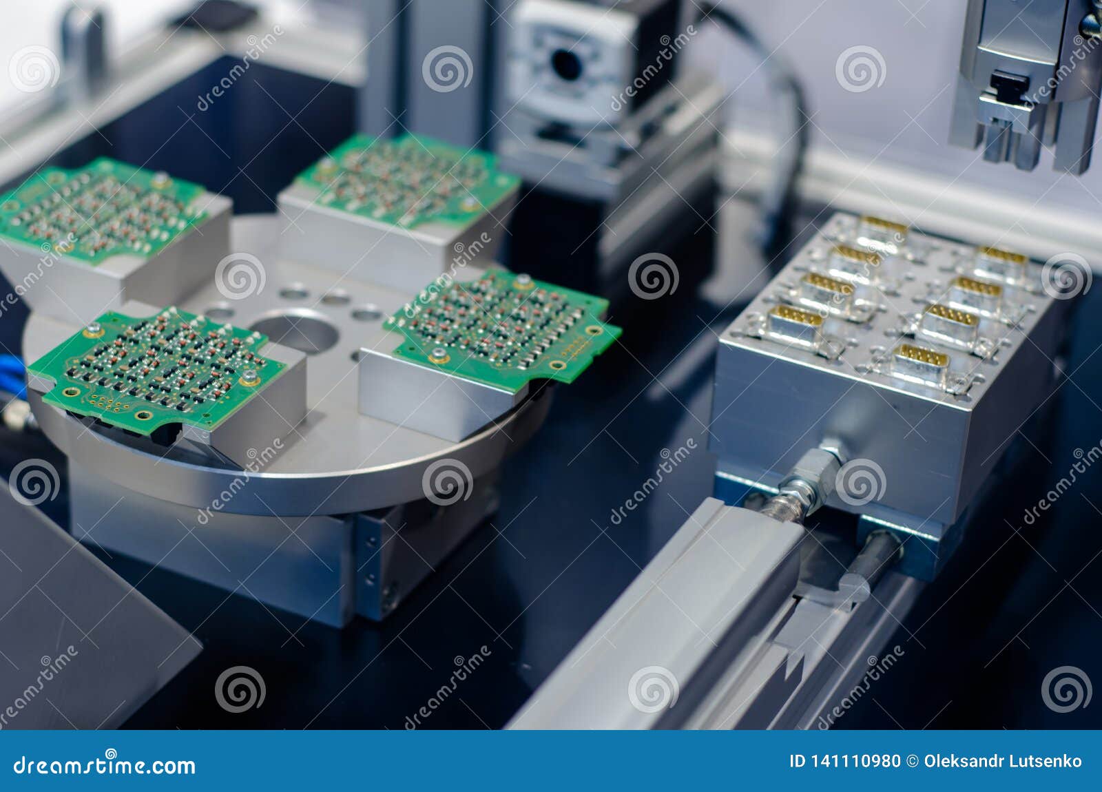 Board and Connector Production Stock Photo - Image of industry, closeup ...