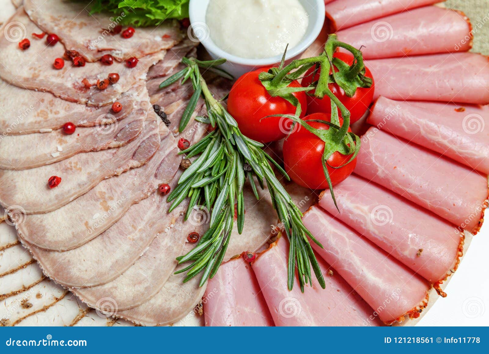 Assorted Meat and Ham Delicacies Stock Image - Image of cutting ...