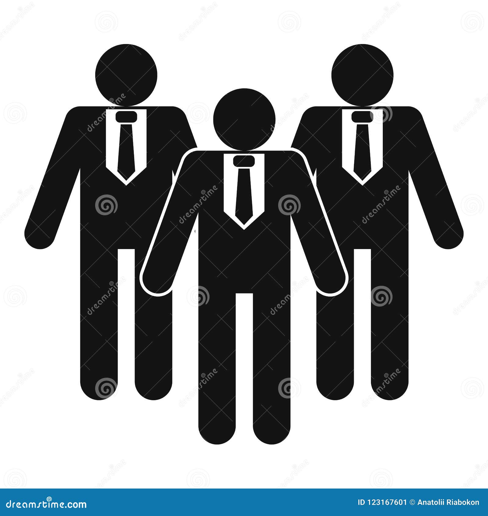 Board Directors Icon, Simple Style Stock Illustration - Illustration of ...