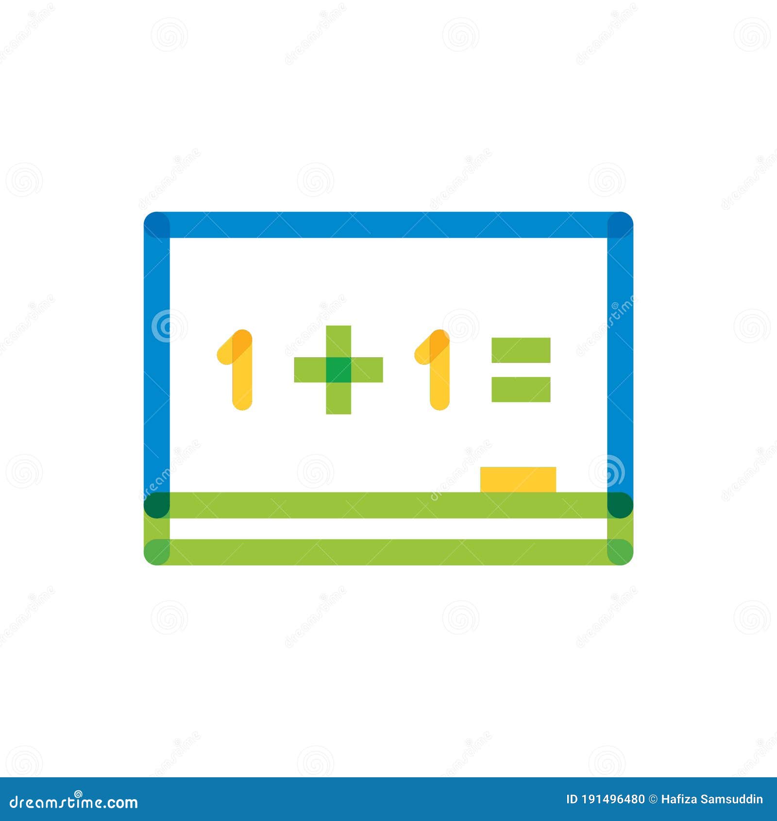 Board with Equation Icon. Vector Illustration Decorative Design Stock ...