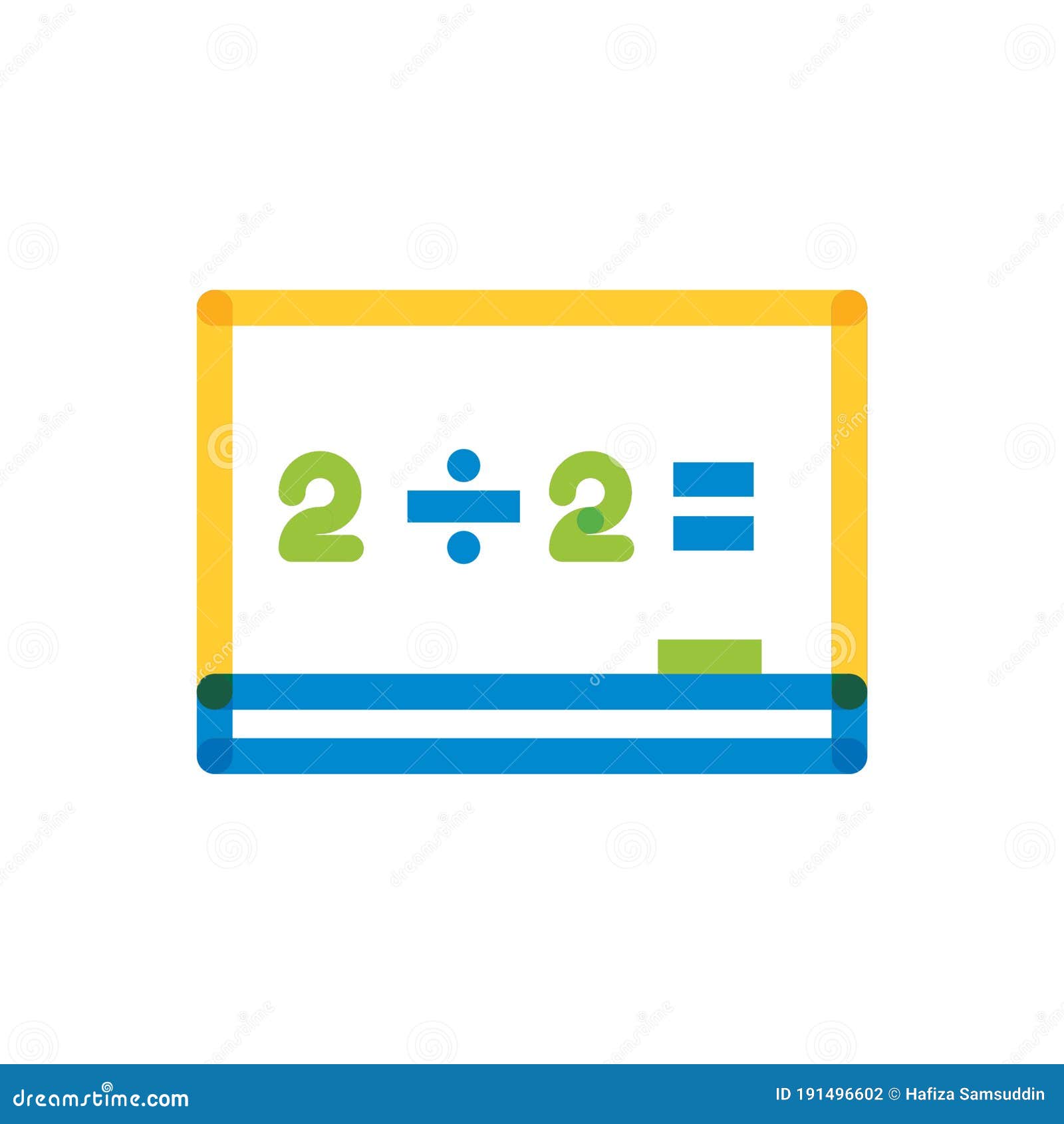 Board with Equation Icon. Vector Illustration Decorative Design Stock ...