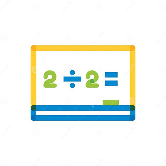 Board with Equation Icon. Vector Illustration Decorative Design Stock ...