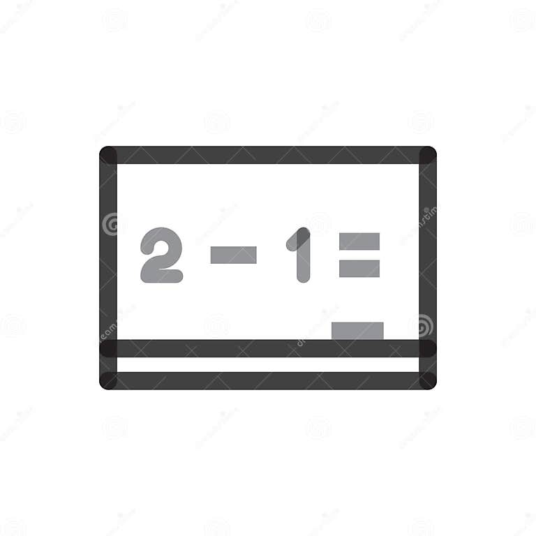 Board with Equation Icon. Vector Illustration Decorative Design Stock ...