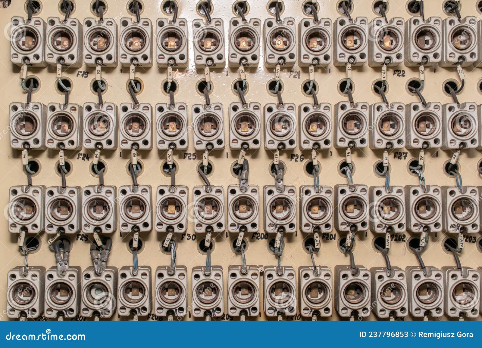 Board with Fuses, Background or Texture Stock Image - Image of industry ...
