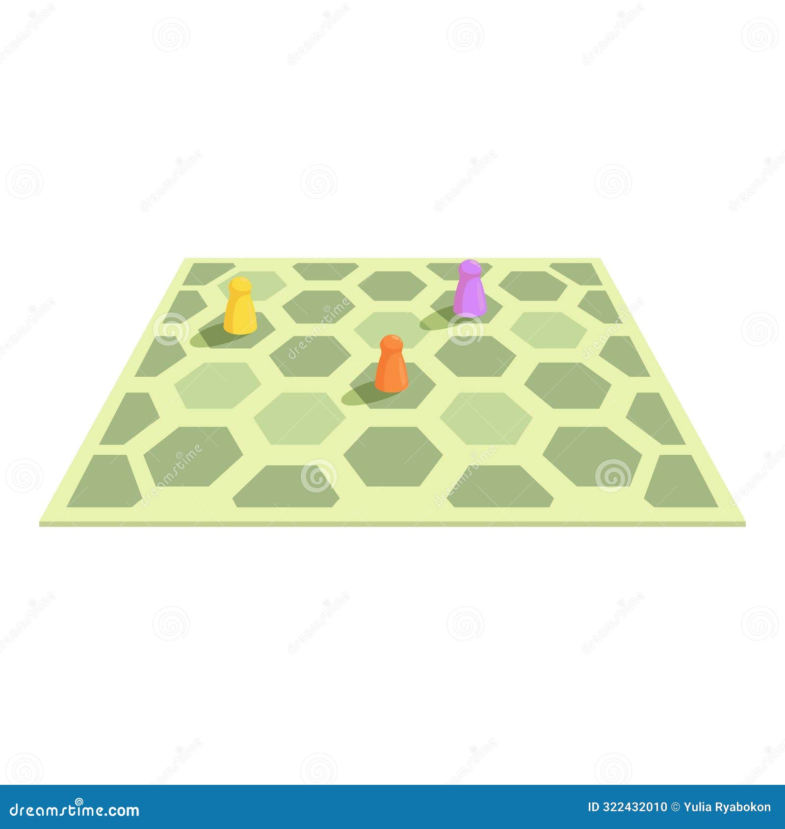 Board Game with Colorful Pawns on Hexagonal Grid Stock Vector ... Board Game with Colorful Pawns on Hexagonal Grid Stock Vector ...
