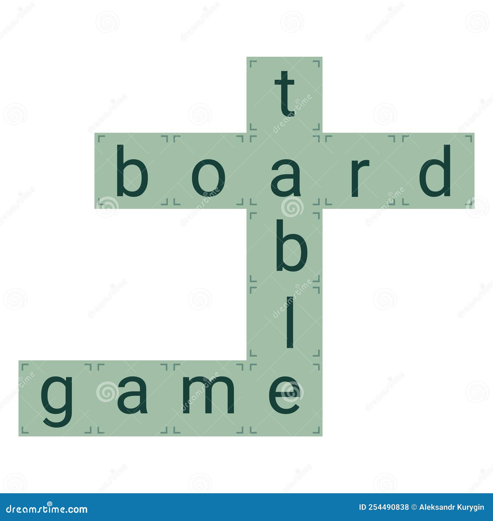 Board Game for Composing Words from Blocks with Letters. Entertainment ...