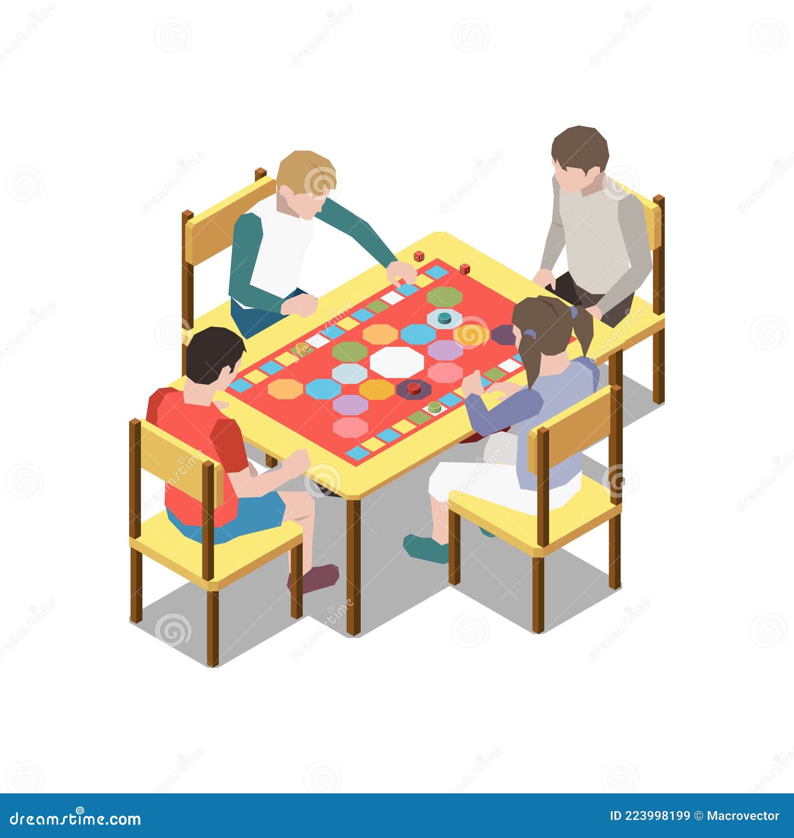 Board Game Isometric Icon stock vector. Illustration of opportunity ...
