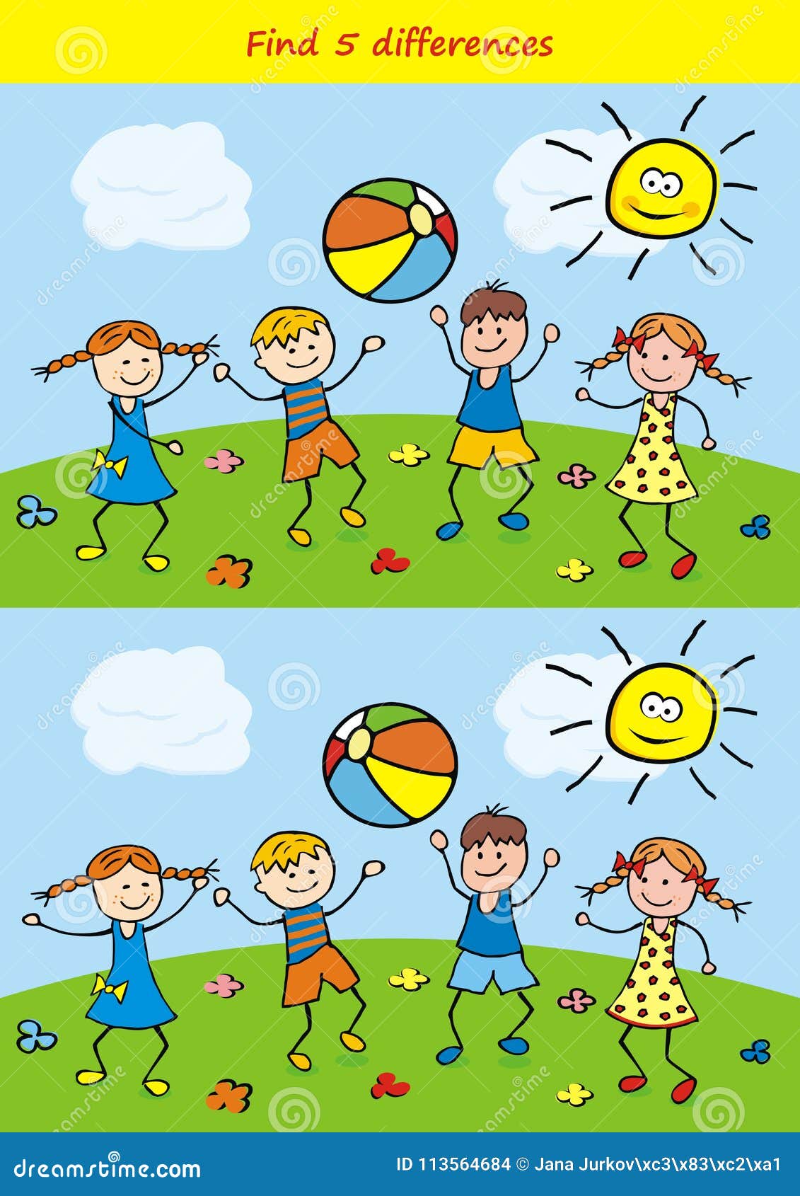 Board Game for Kids, Find Five Differences. Vector Image Stock Vector ... Board Game for Kids, Find Five Differences. Vector Image Stock Vector ...