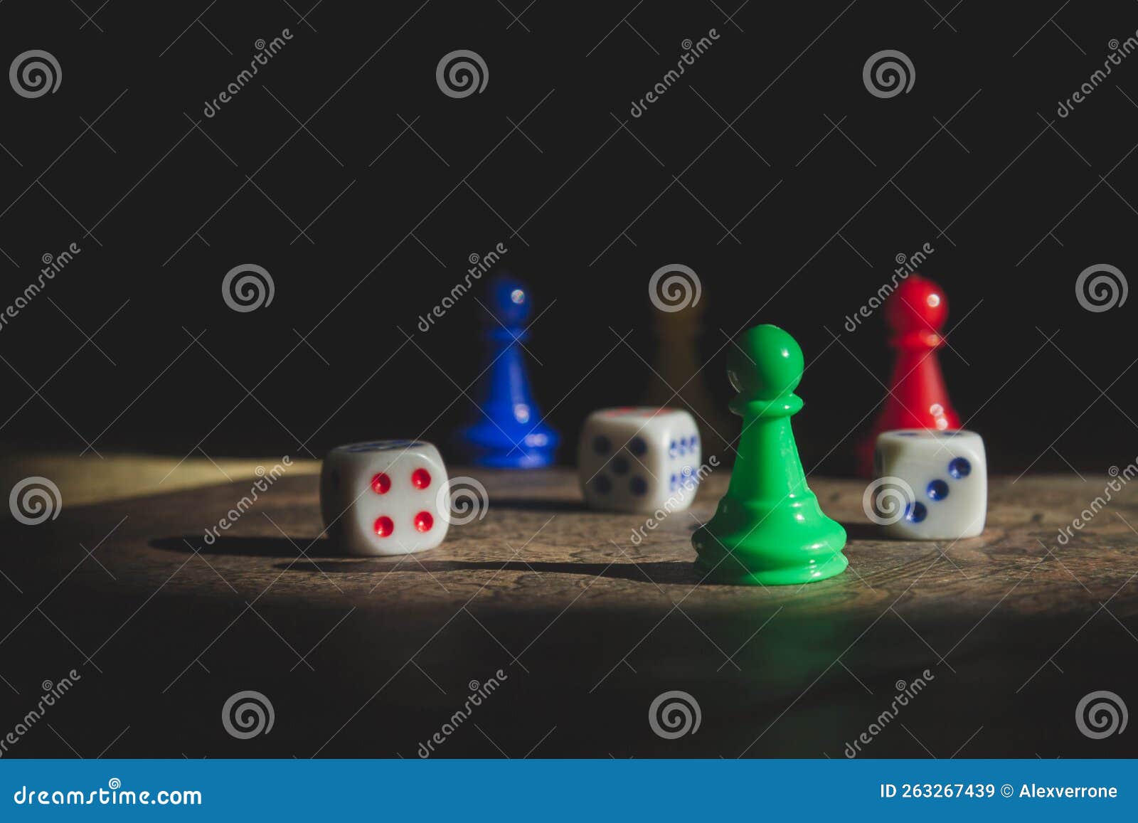 Board Game Kit. Vintage Style Game. Land Conquest Strategy Stock Image ...