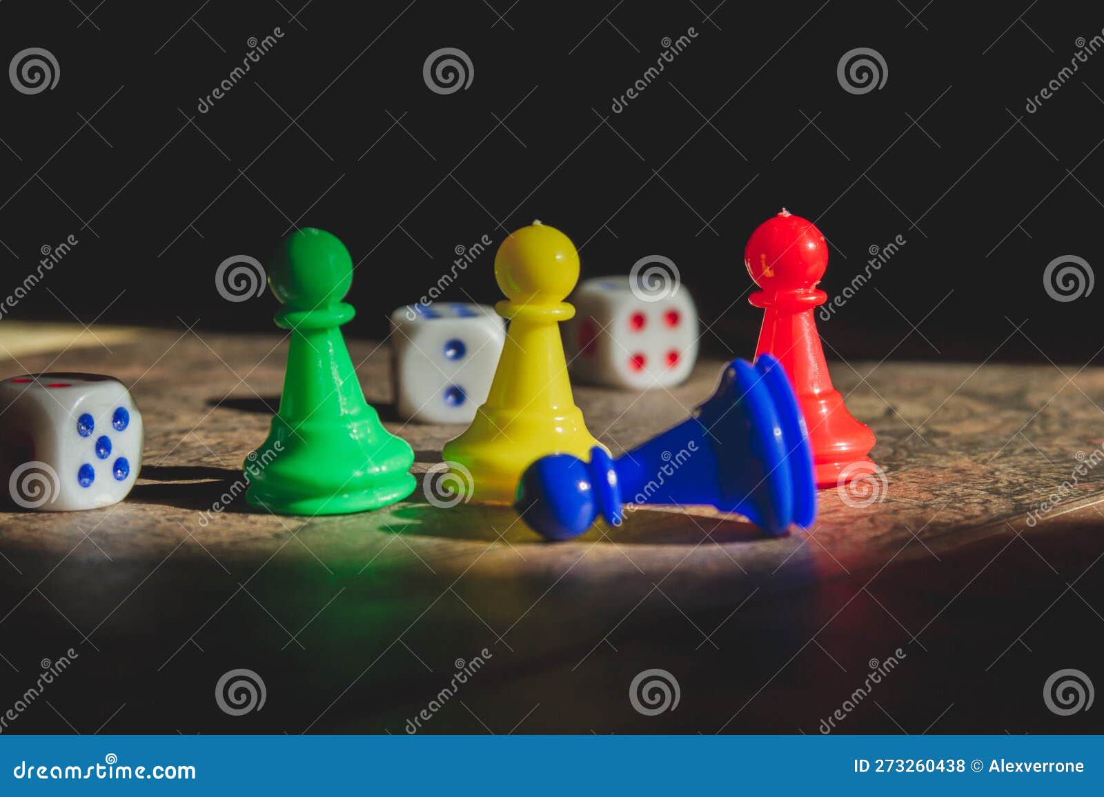 Board Game Kit. Vintage Style Game. Land Conquest Strategy Stock Photo ...