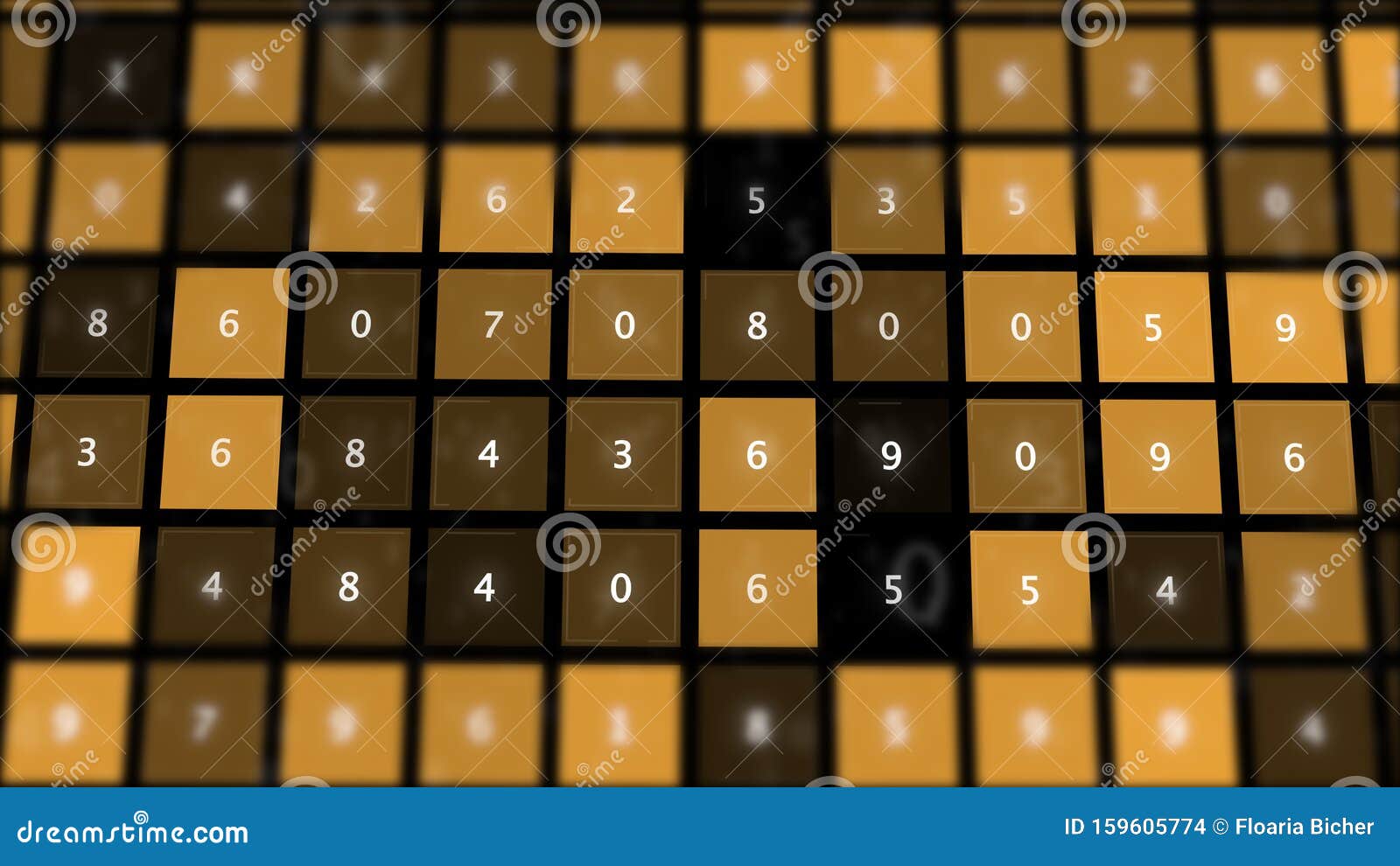 Board Game Lotto Abstract Background. Stock Illustration - Illustration ...