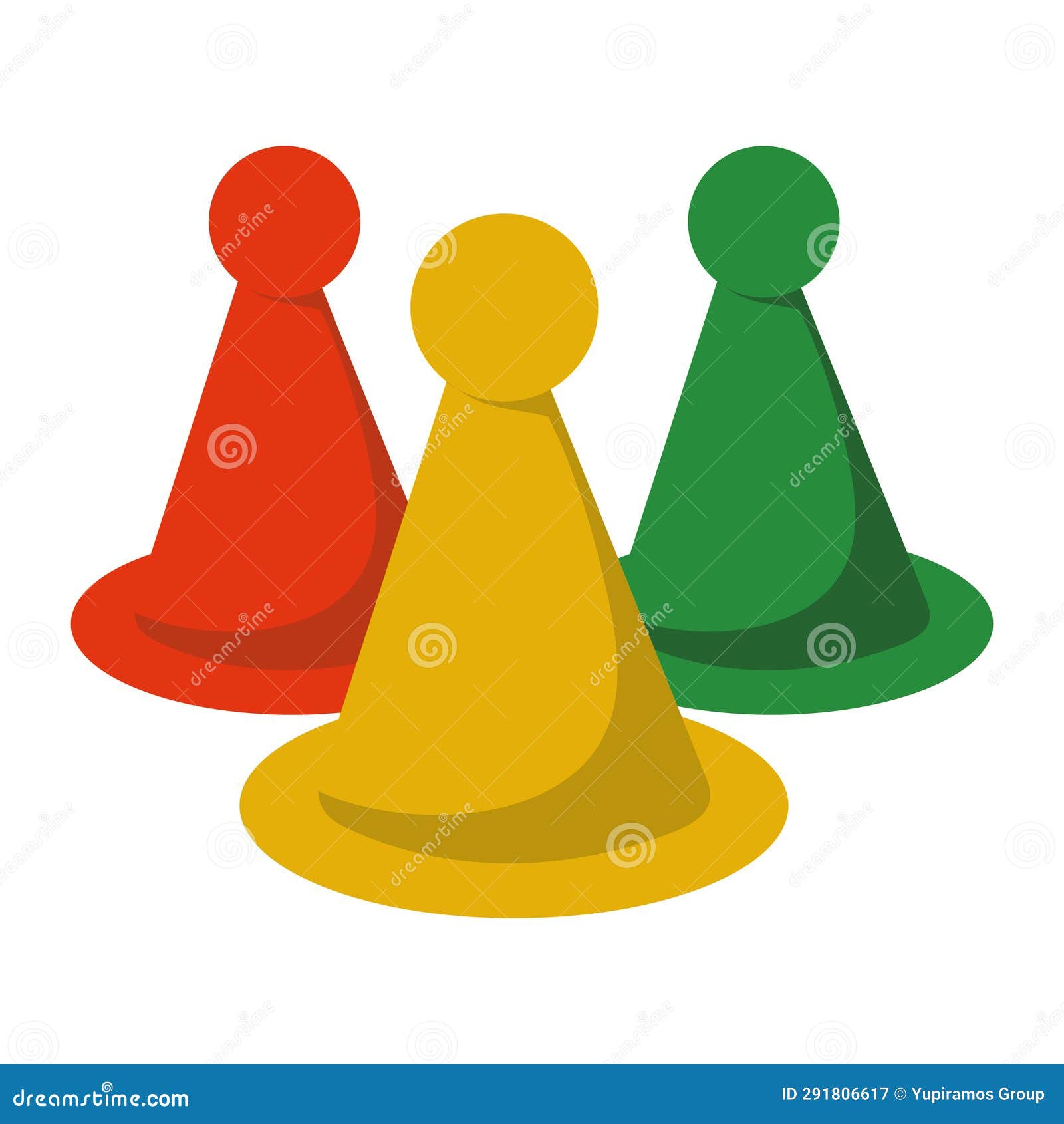 Board game pieces stock illustration. Illustration of vector - 291806617