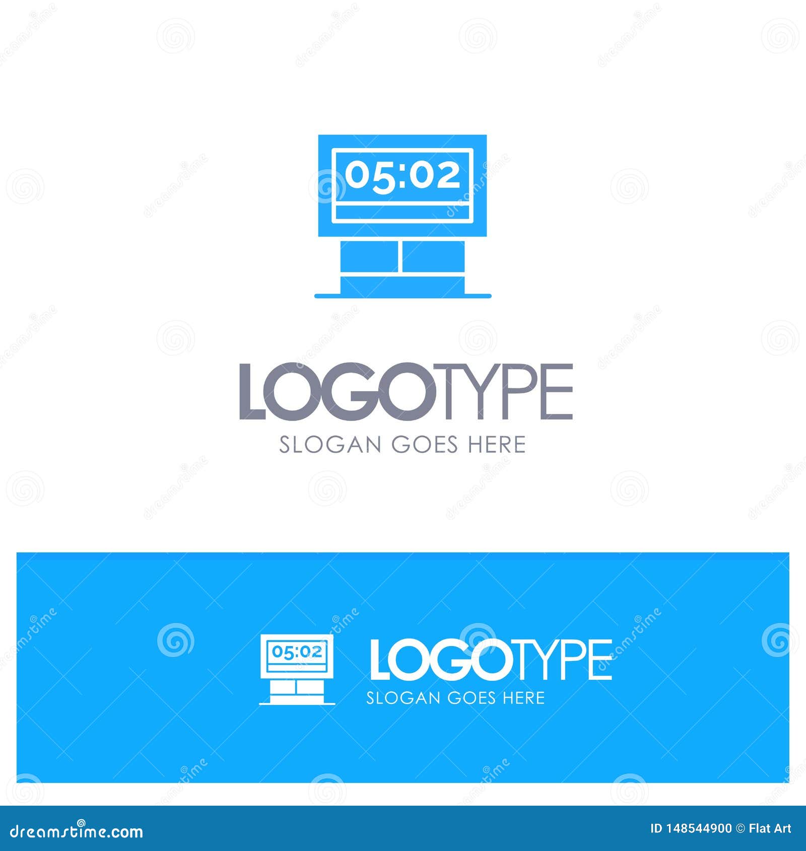 Board, Game, Score, Scoreboard Blue Solid Logo with Place for Tagline ...