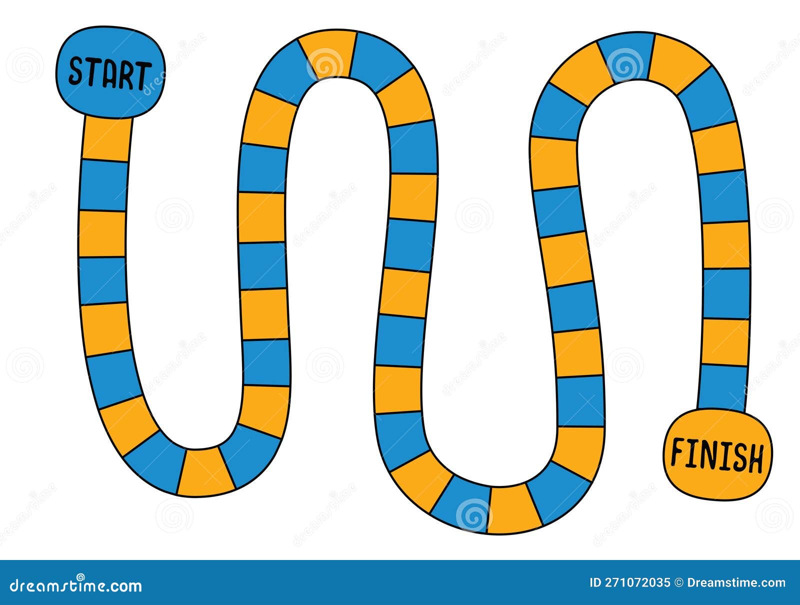 Board Game Template. Blank Dark and Light Board Game Isolated on White ...