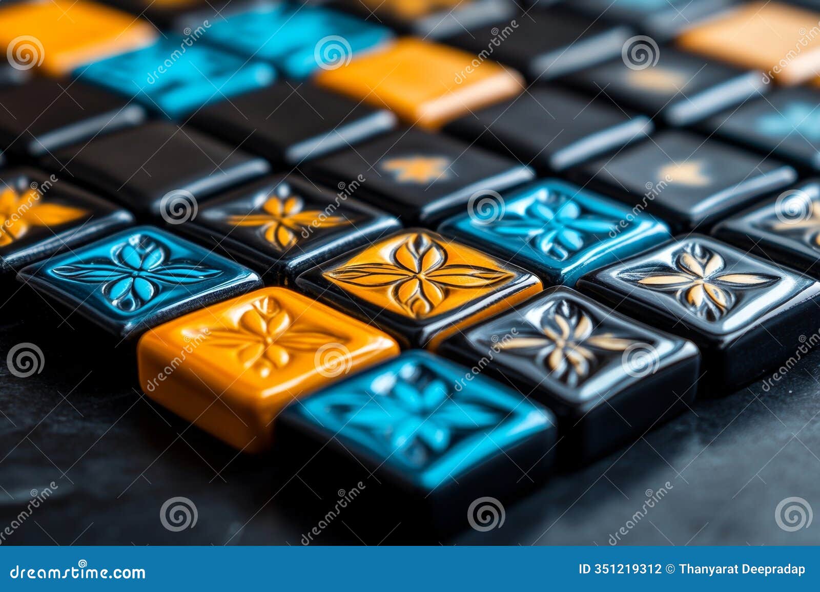 Board Game, Tile Placement, Creating Patterns Involves Strategic ...