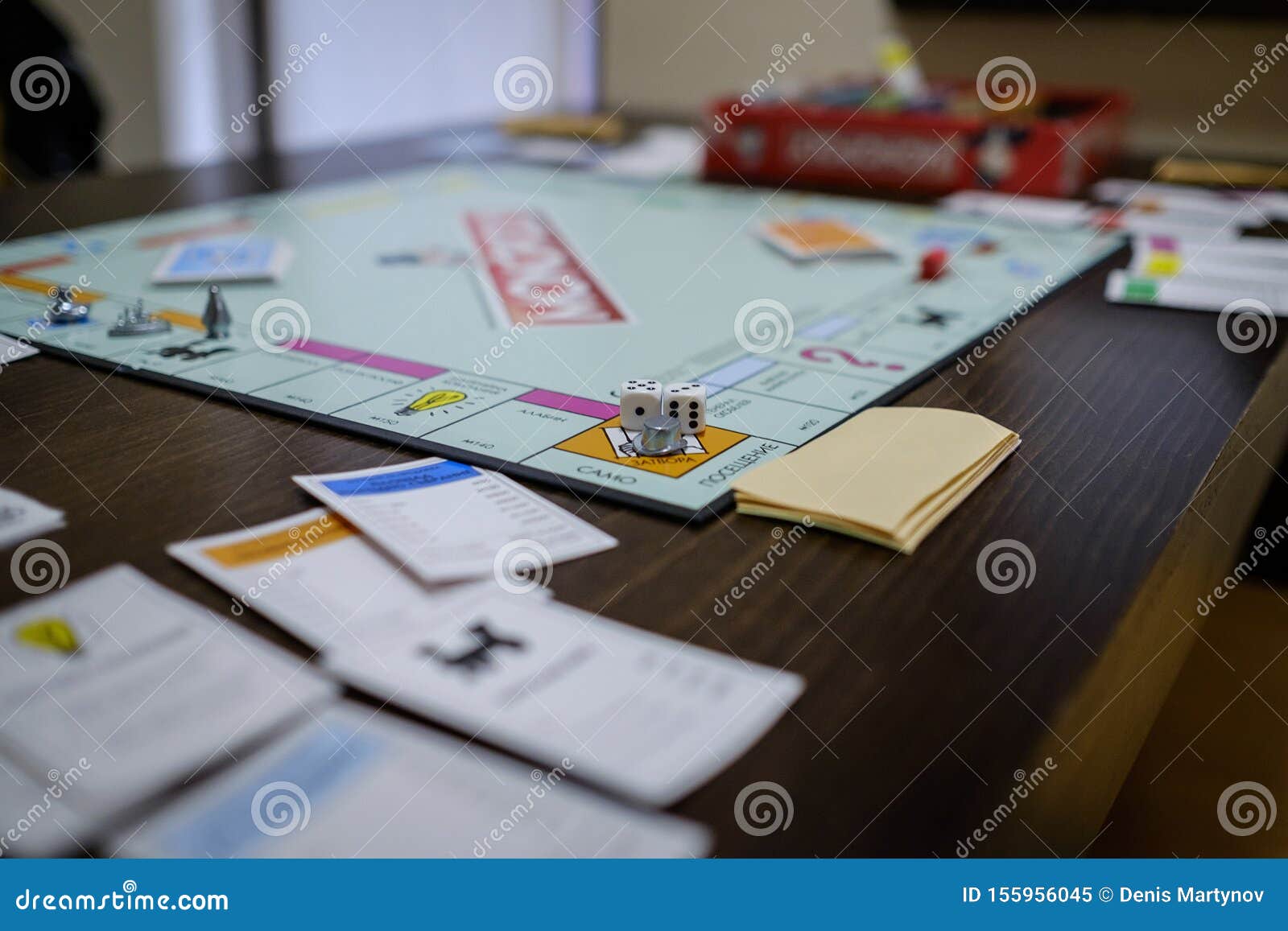Board Game Time. Monopoly on the Table 1 Editorial Image - Image of ...