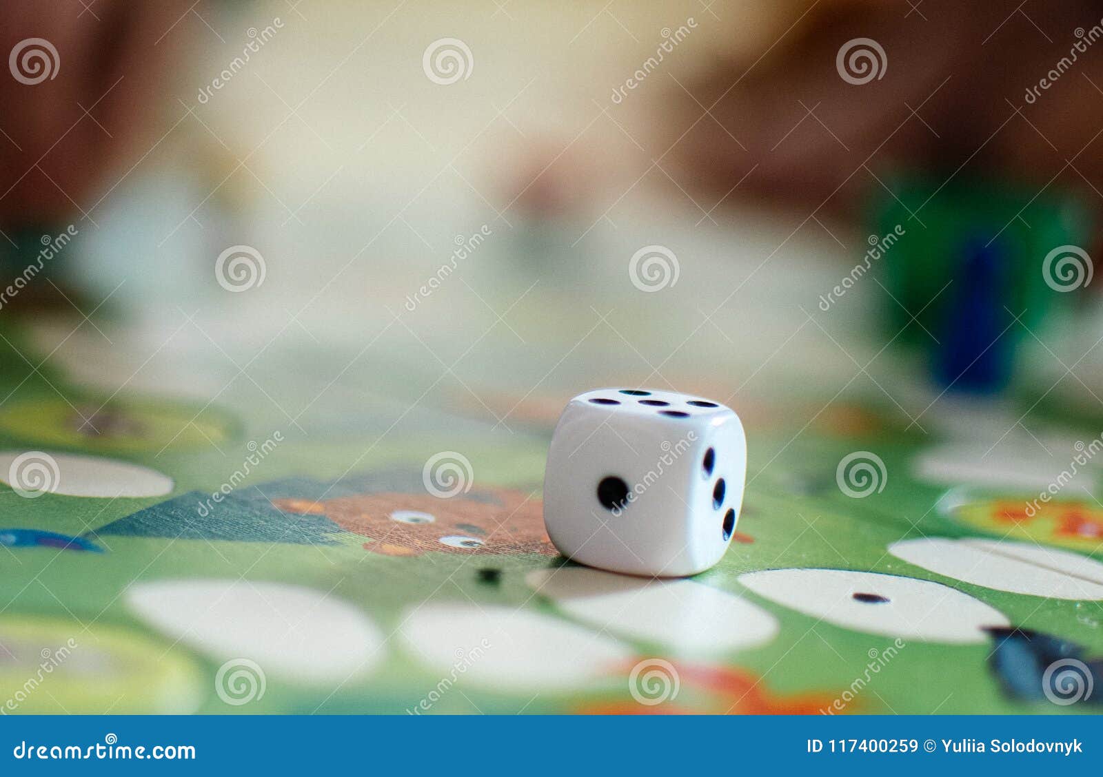 Board Games and Dice on the Field Stock Image - Image of isolated ...