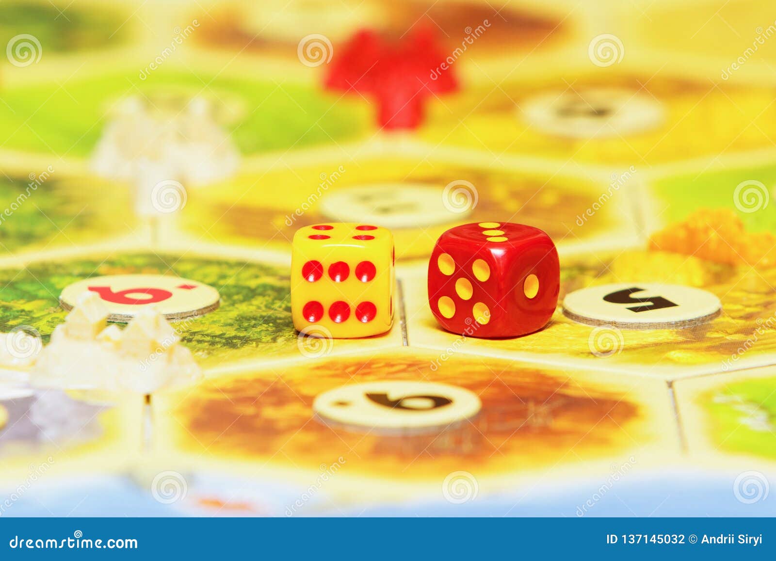 Board Games with Game Cubes Stock Photo - Image of strategy ...