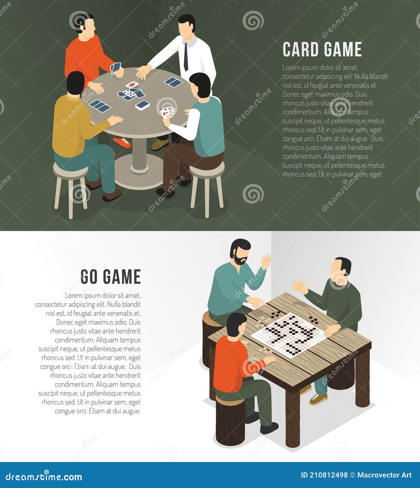 Board Games Horizontal Banner Set Stock Vector - Illustration of board ...