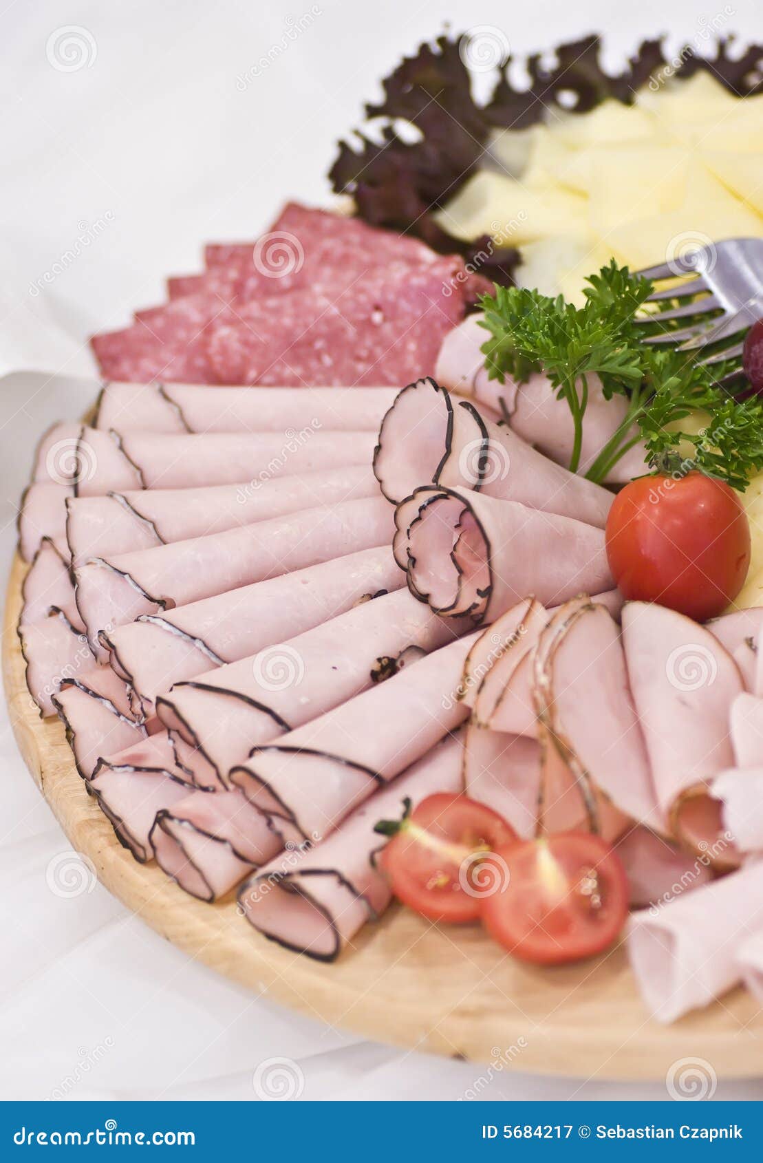 Board of Ham and Meat Slices Stock Image - Image of healthy, board: 5684217