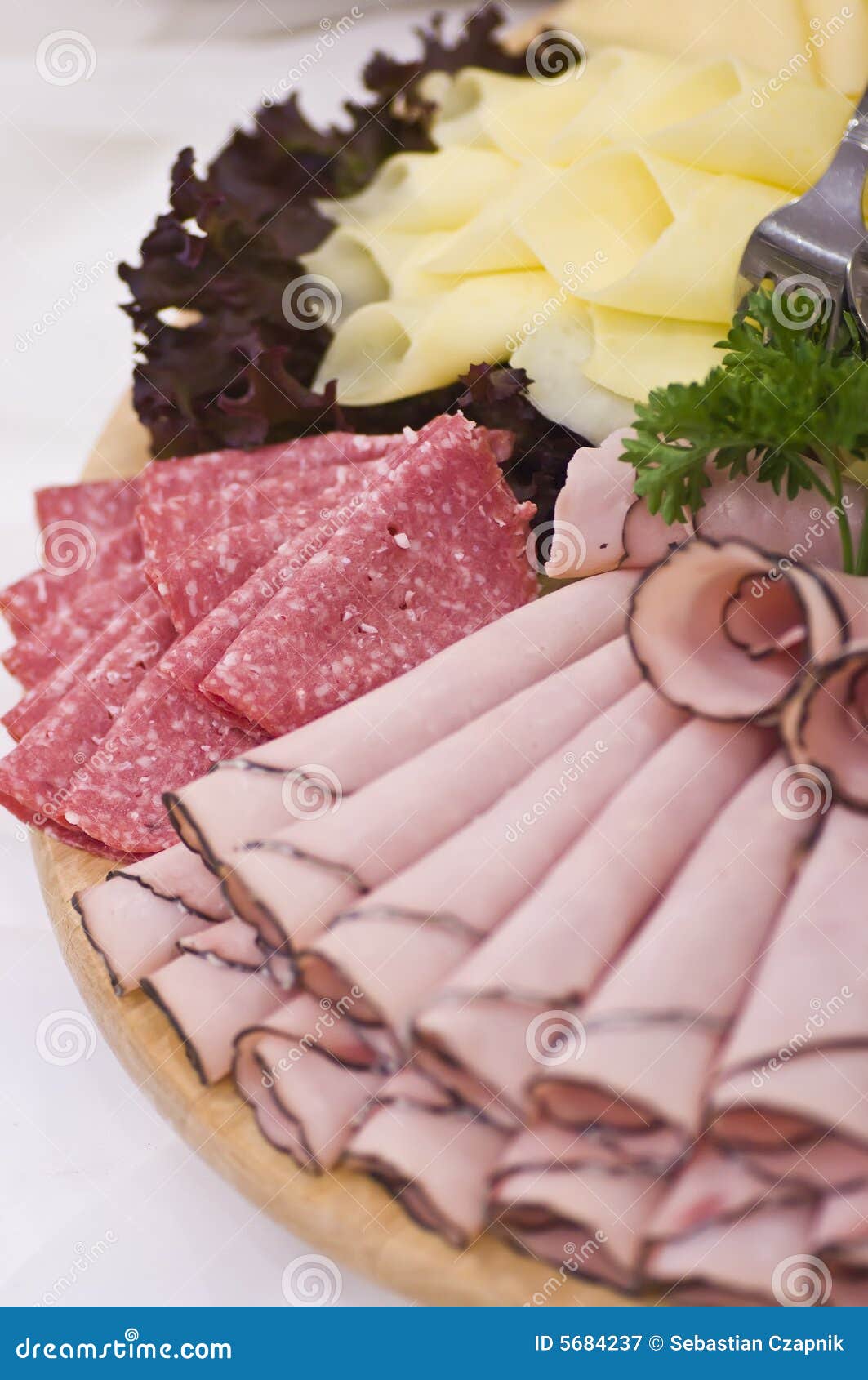 Board of Ham and Meat Slices Stock Image - Image of meat, colorful: 5684237