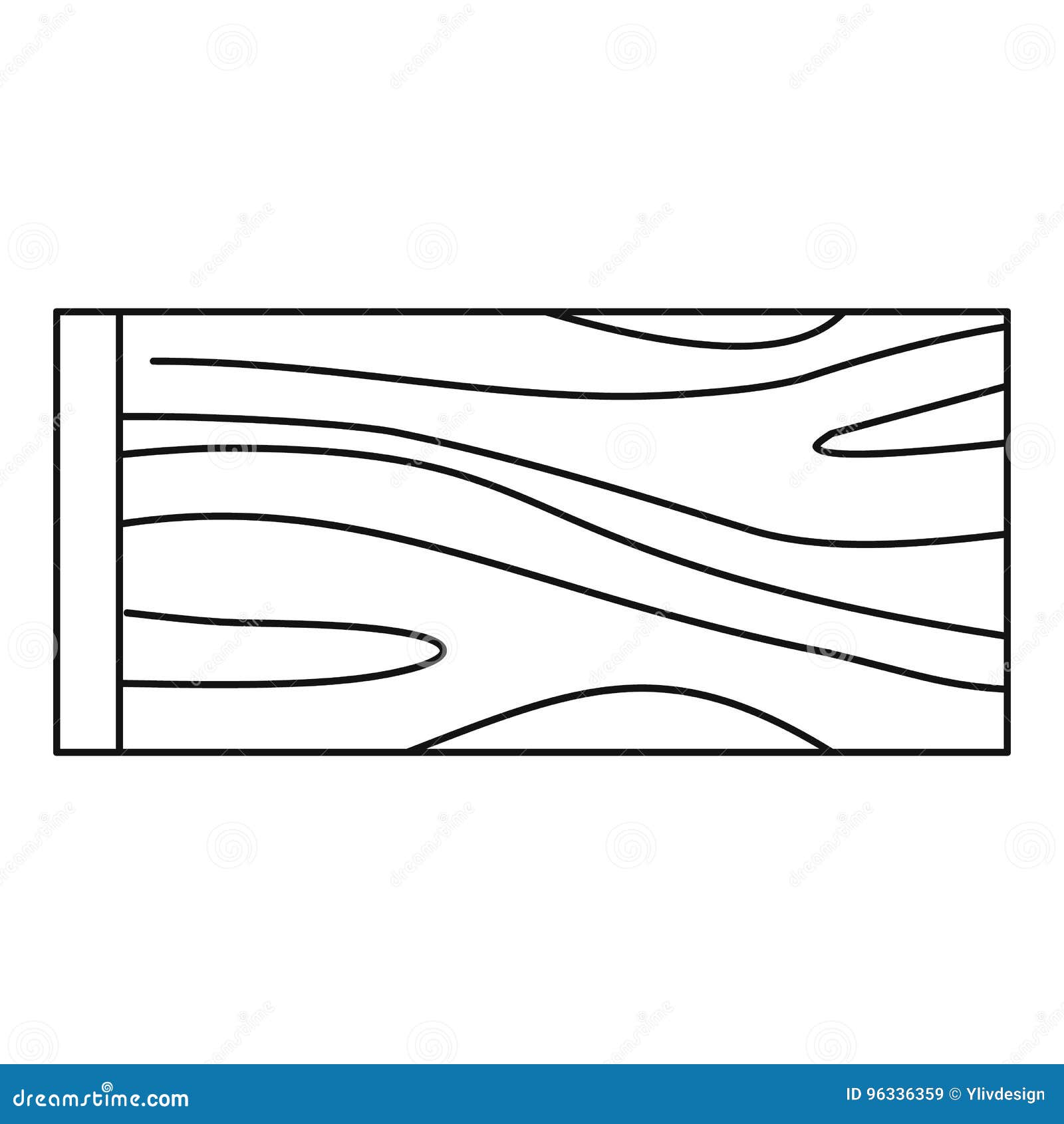 Board icon, outline style stock vector. Illustration of painting - 96336359