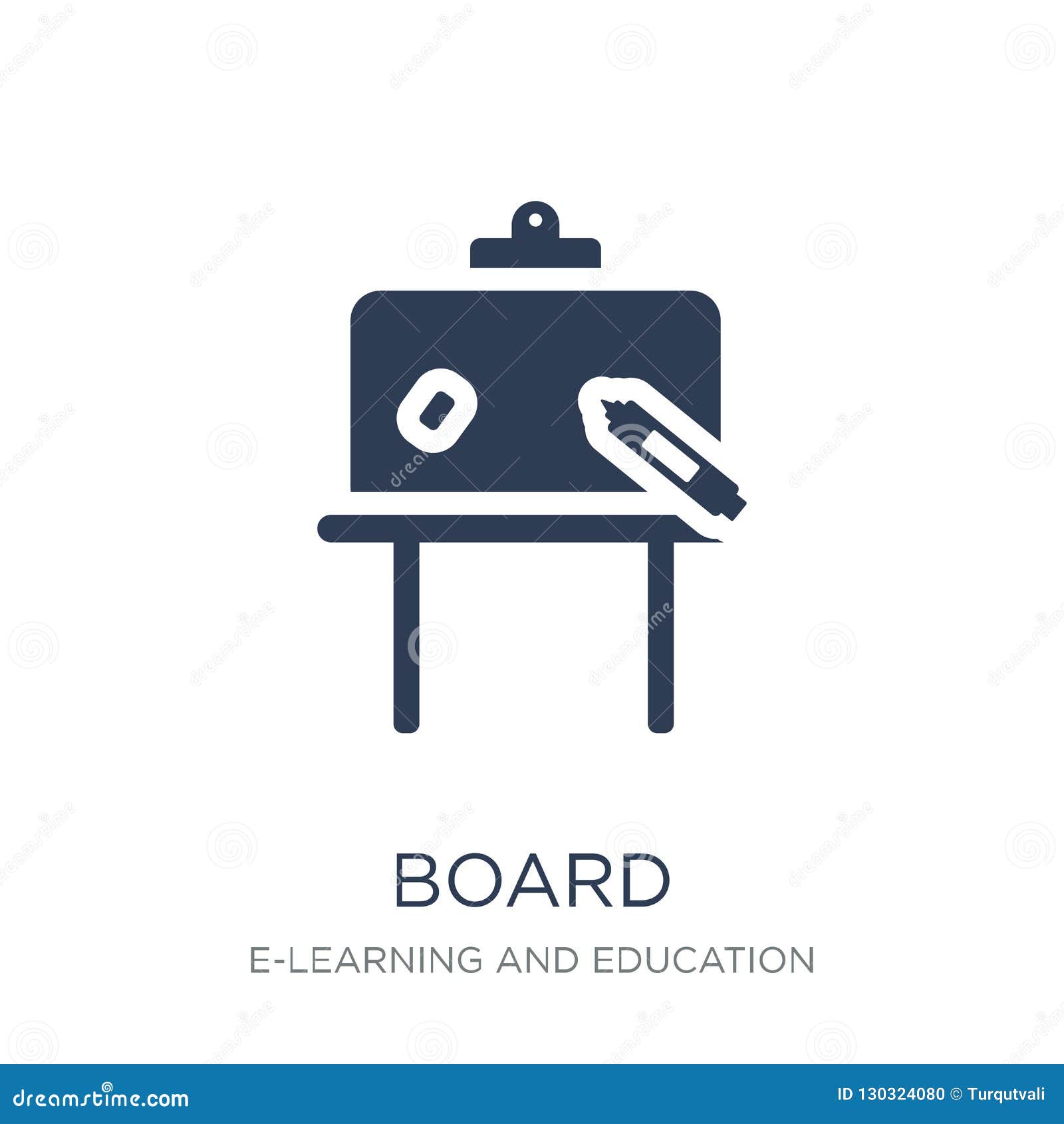 Board Icon. Trendy Flat Vector Board Icon on White Background Fr Stock ...