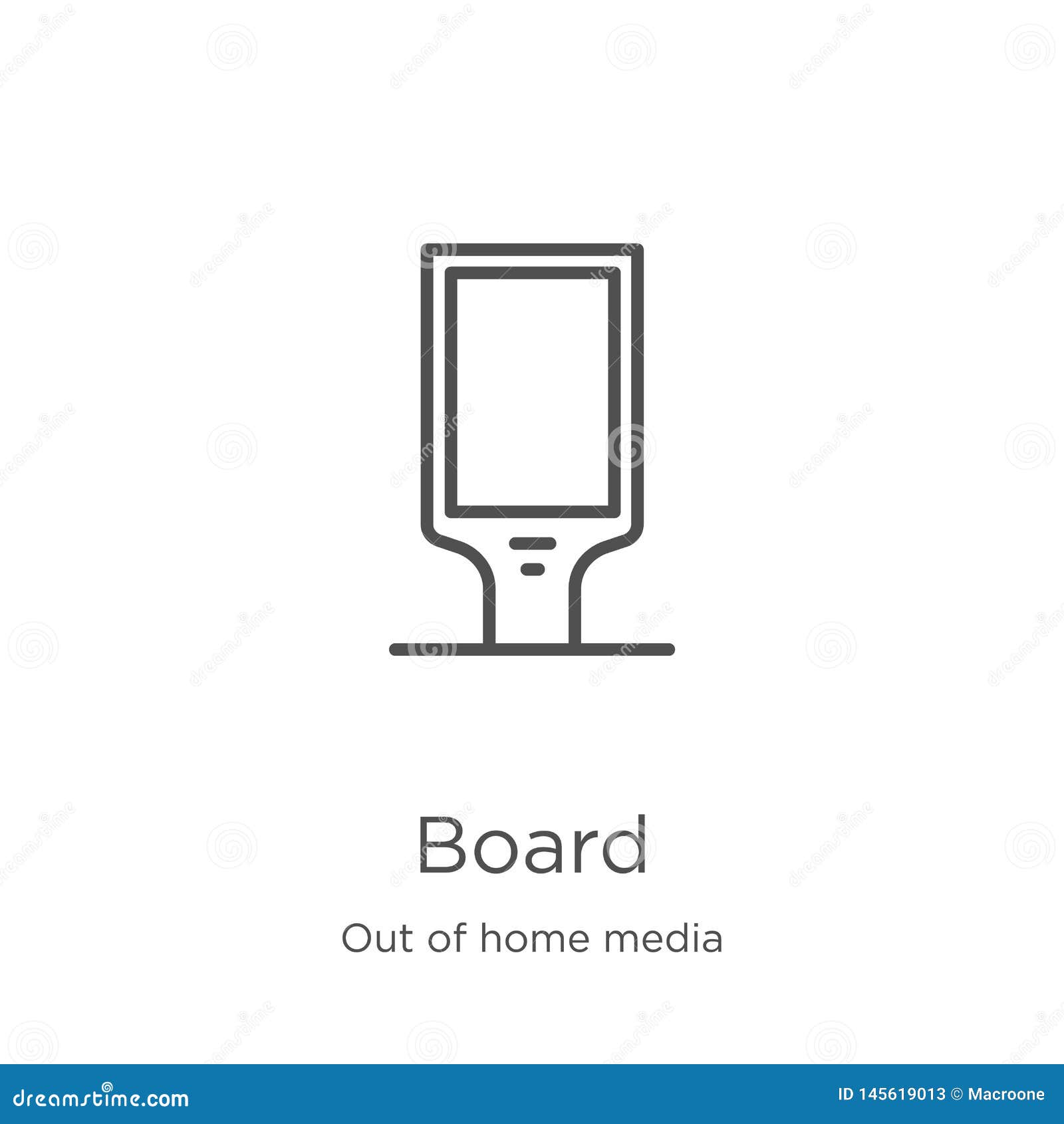 Out Of Home Media Icon Set. Included Icons As Advertise, Outdoor ...
