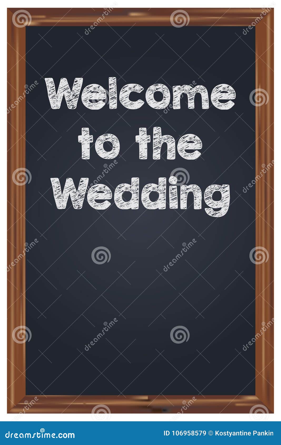 Chalkboard With Welcome Back To School Message Cartoon Vector ...