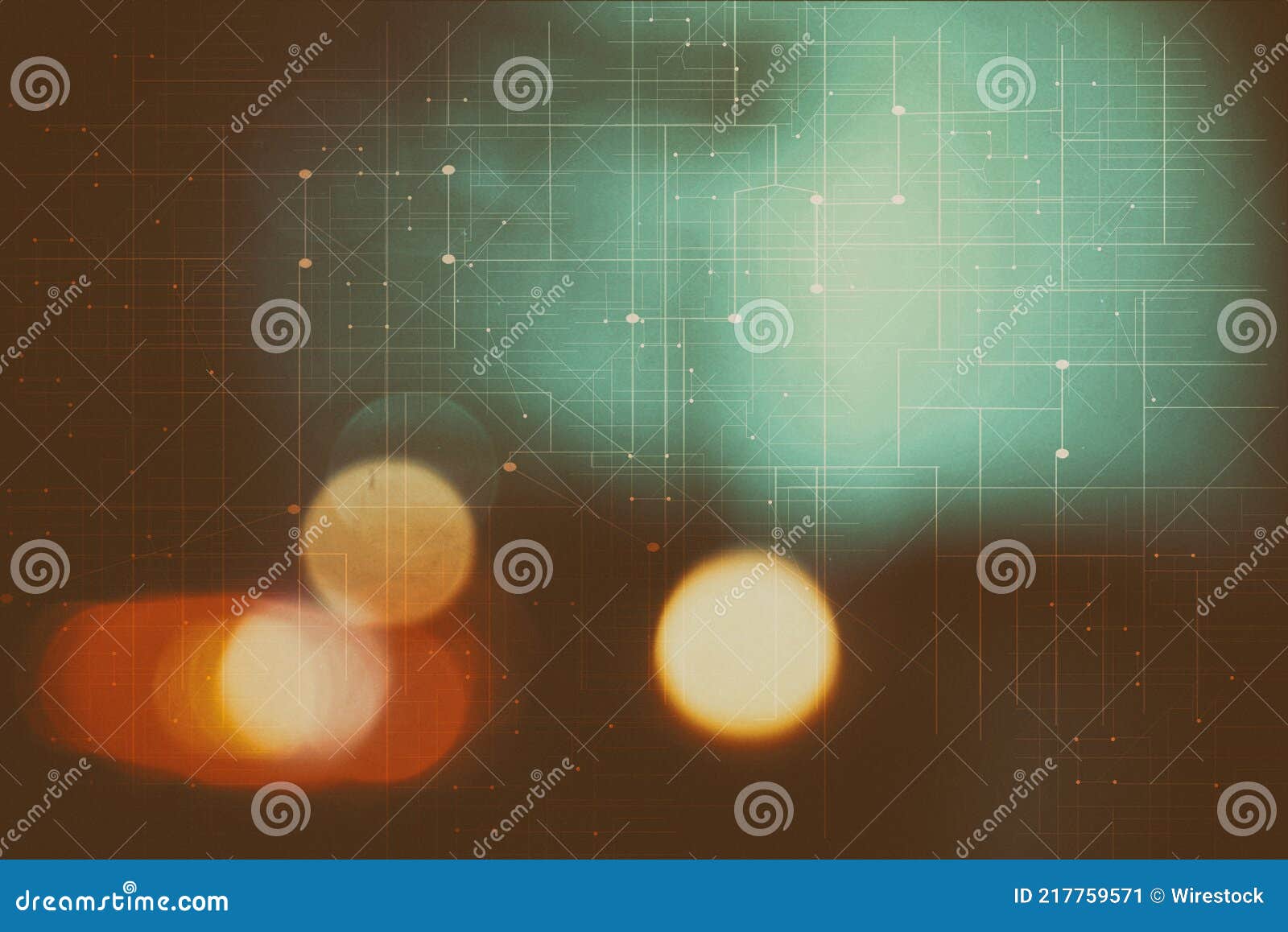 Board Layout As a Background with Light Effects Stock Illustration ...