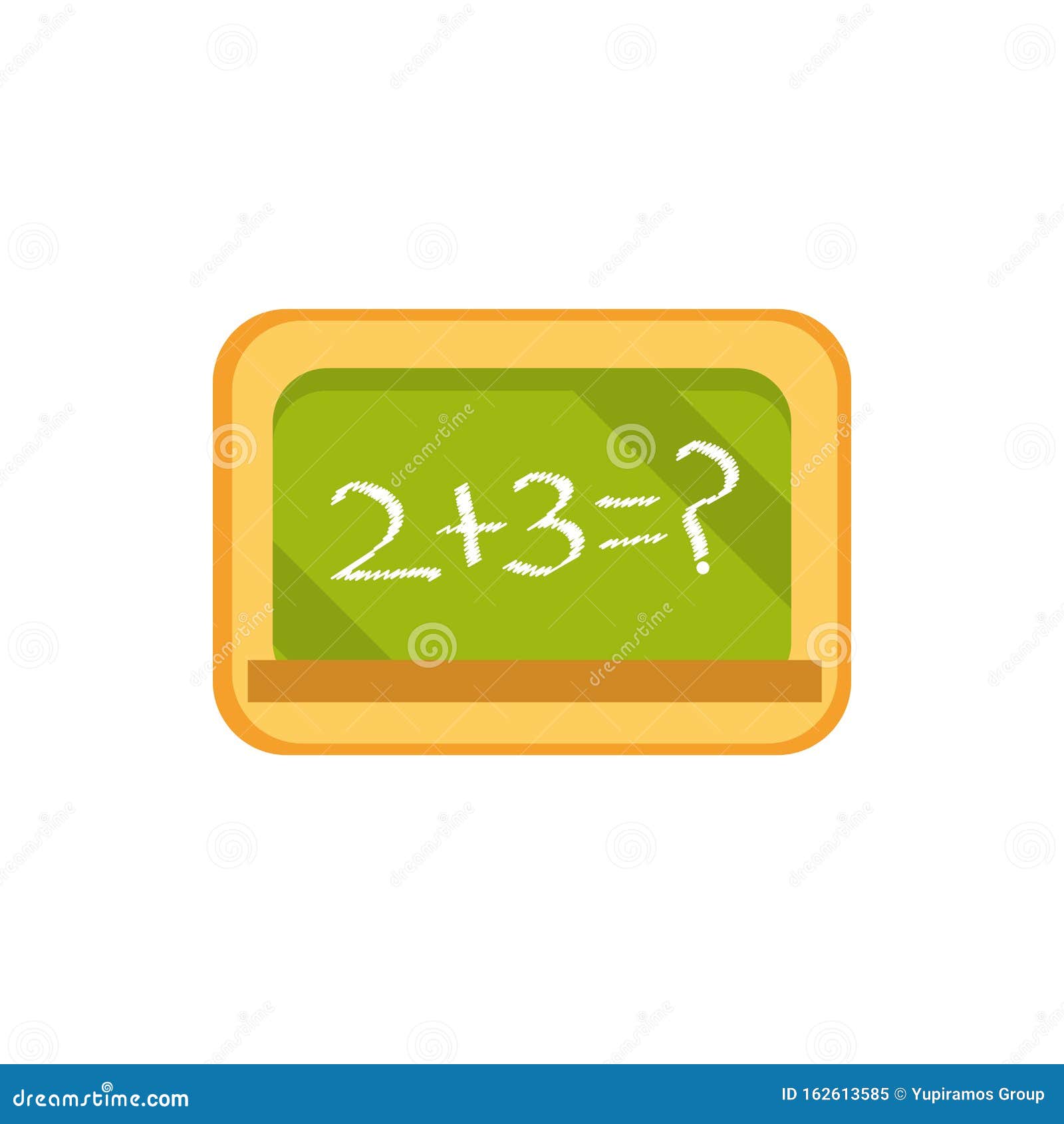 Board with Math Task School and Education Icon Stock Vector ...