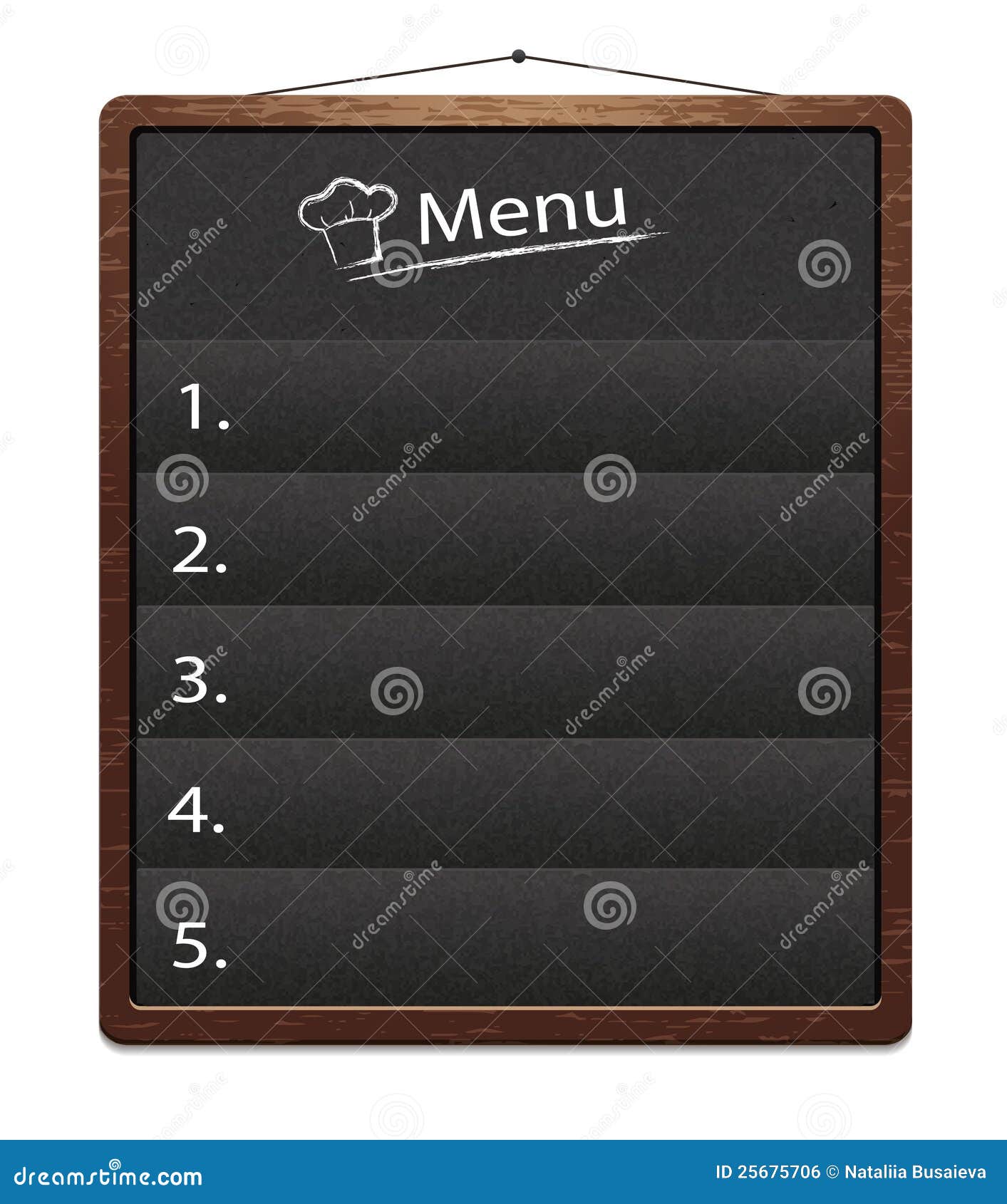 Board_menu stock vector. Illustration of hanging, grey - 25675706