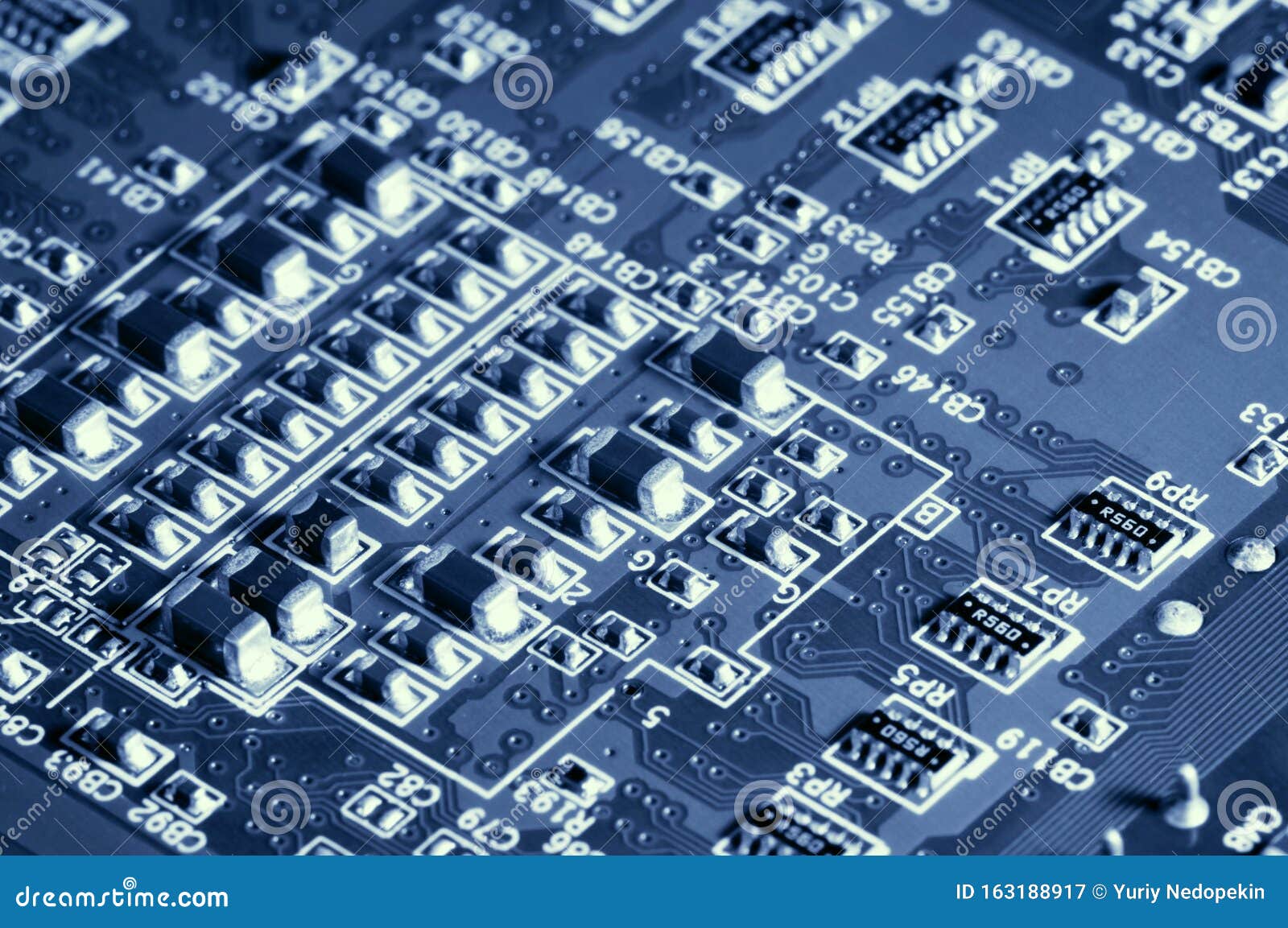 Board with Micro Chip from an Electrical Appliance Stock Image - Image ...