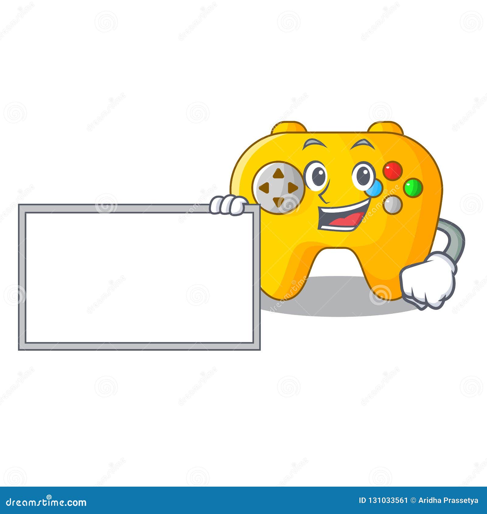 With Board Modern Game Shaped Controller Cartoon Wood Stock Vector ...