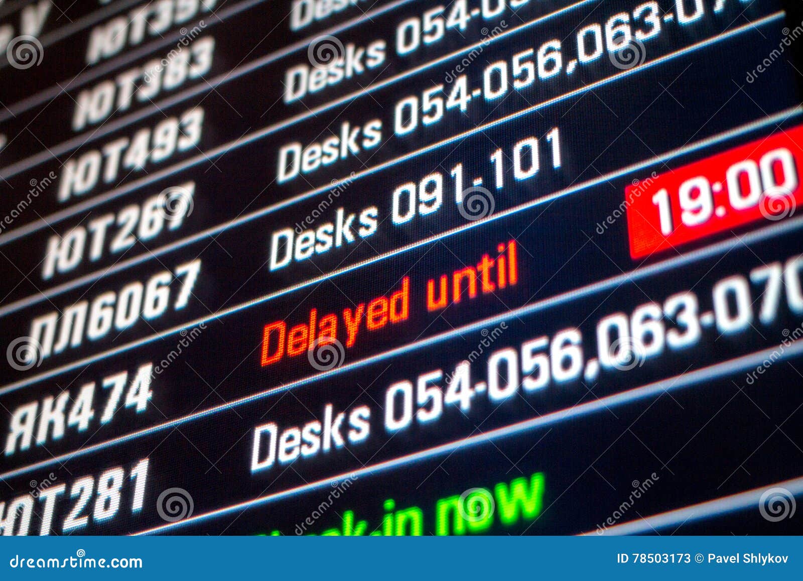 Board Panel with Flight Delayed Stock Image - Image of airline, aerial ...