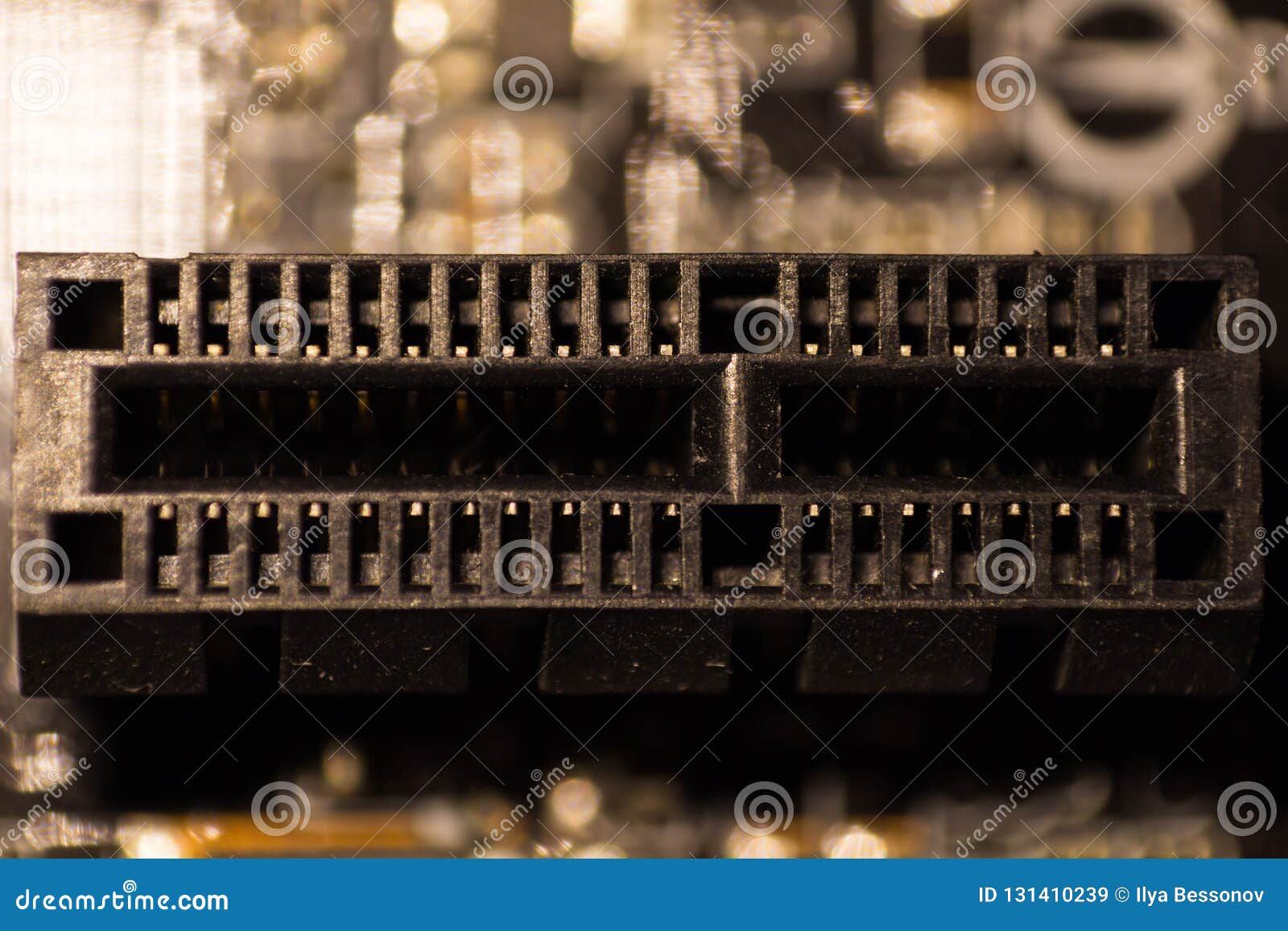 On Board with Pci-e Connector for Mining Stock Image - Image of detail ...