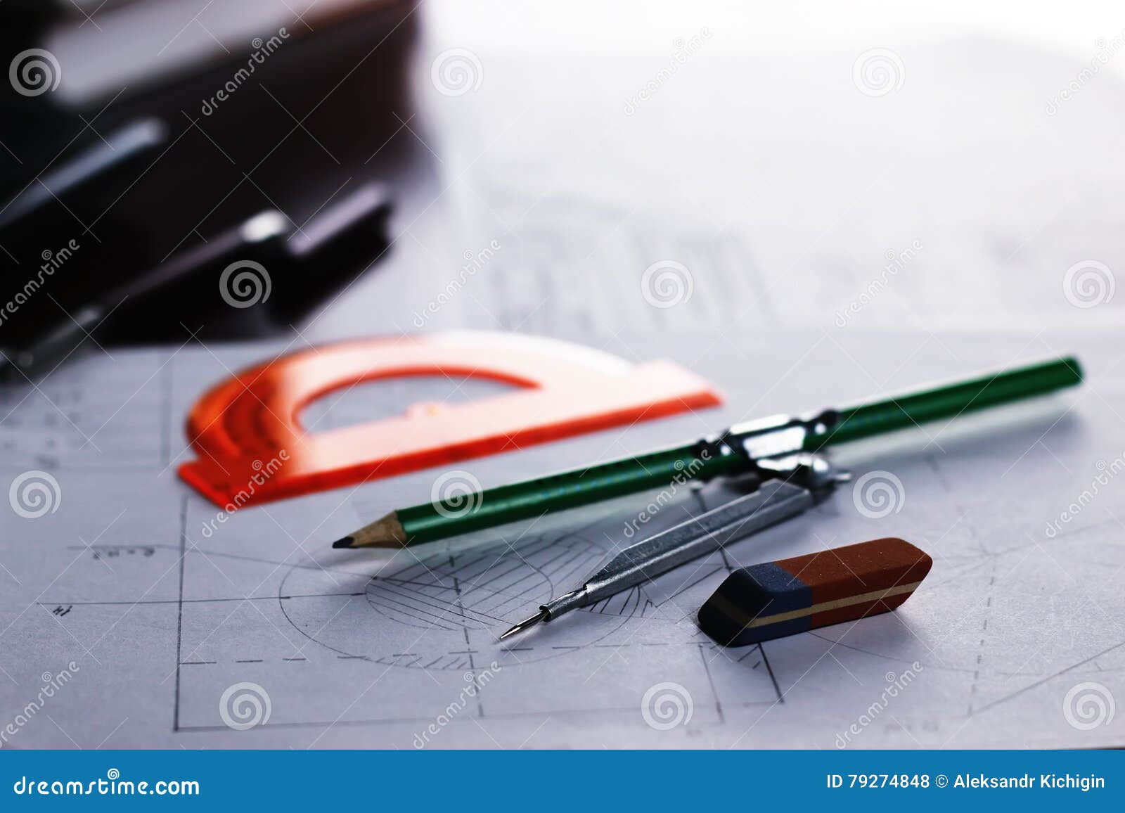 Board pencil divider stock photo. Image of industry, paper - 79274848