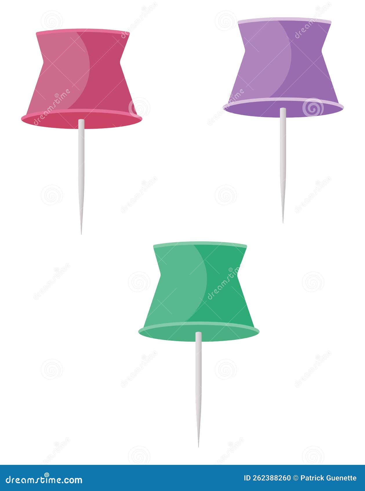 Board pins, icon stock vector. Illustration of element - 262388260