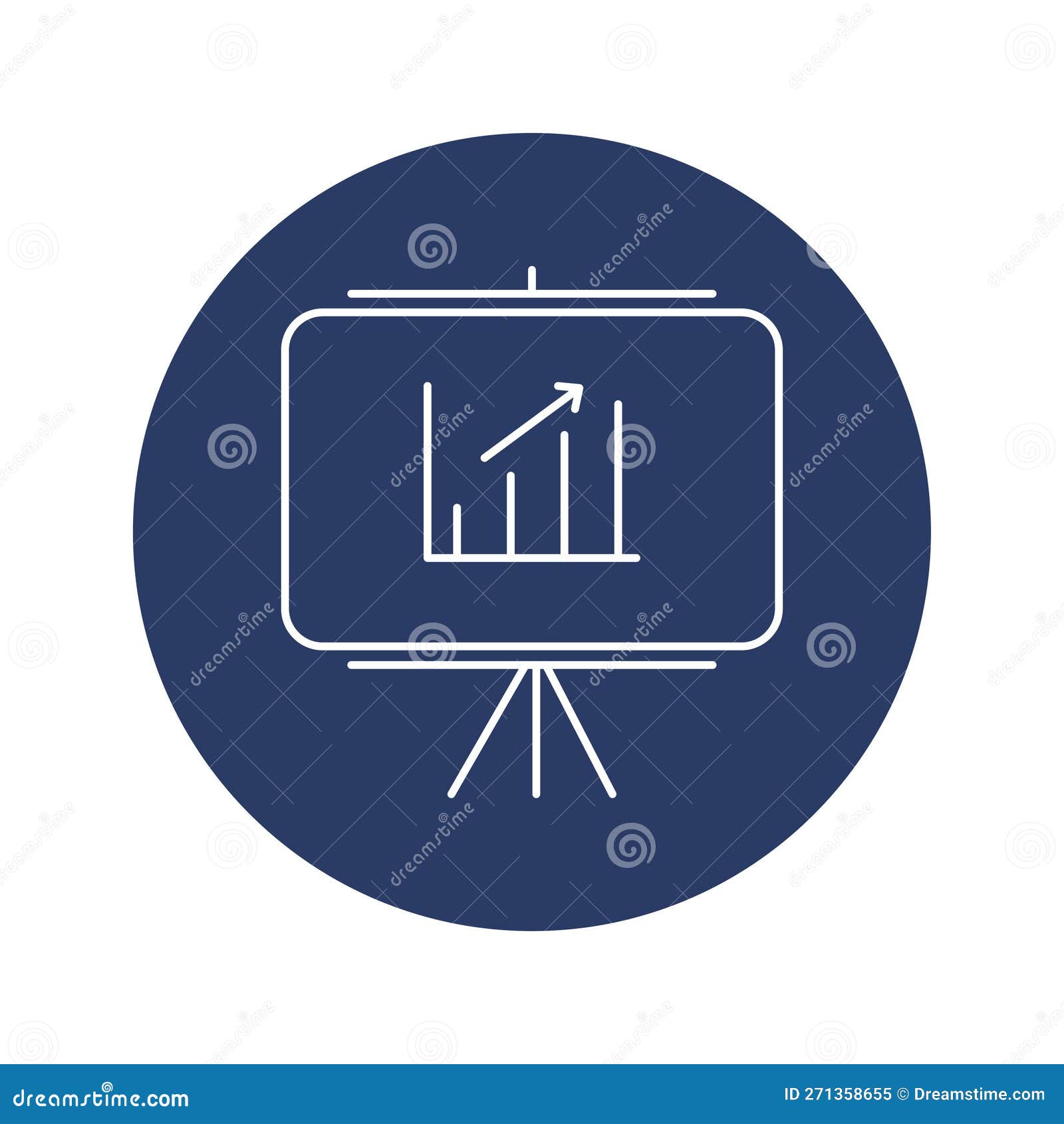 Board, Presentation Board, Office Presentation Board Icon Stock Vector ...