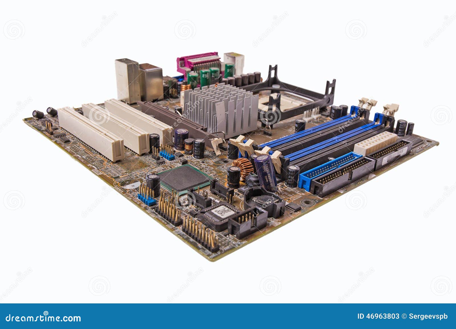 Board from the printer stock image. Image of electricity - 46963803