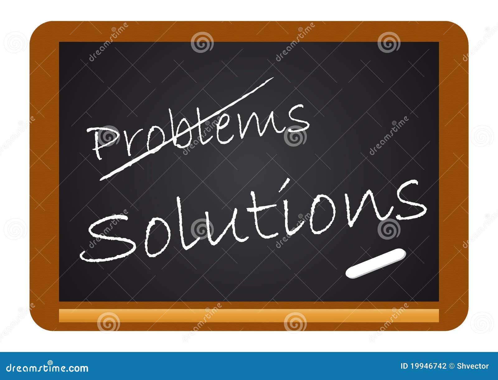 Board Problems/Solutions stock vector. Illustration of single - 19946742